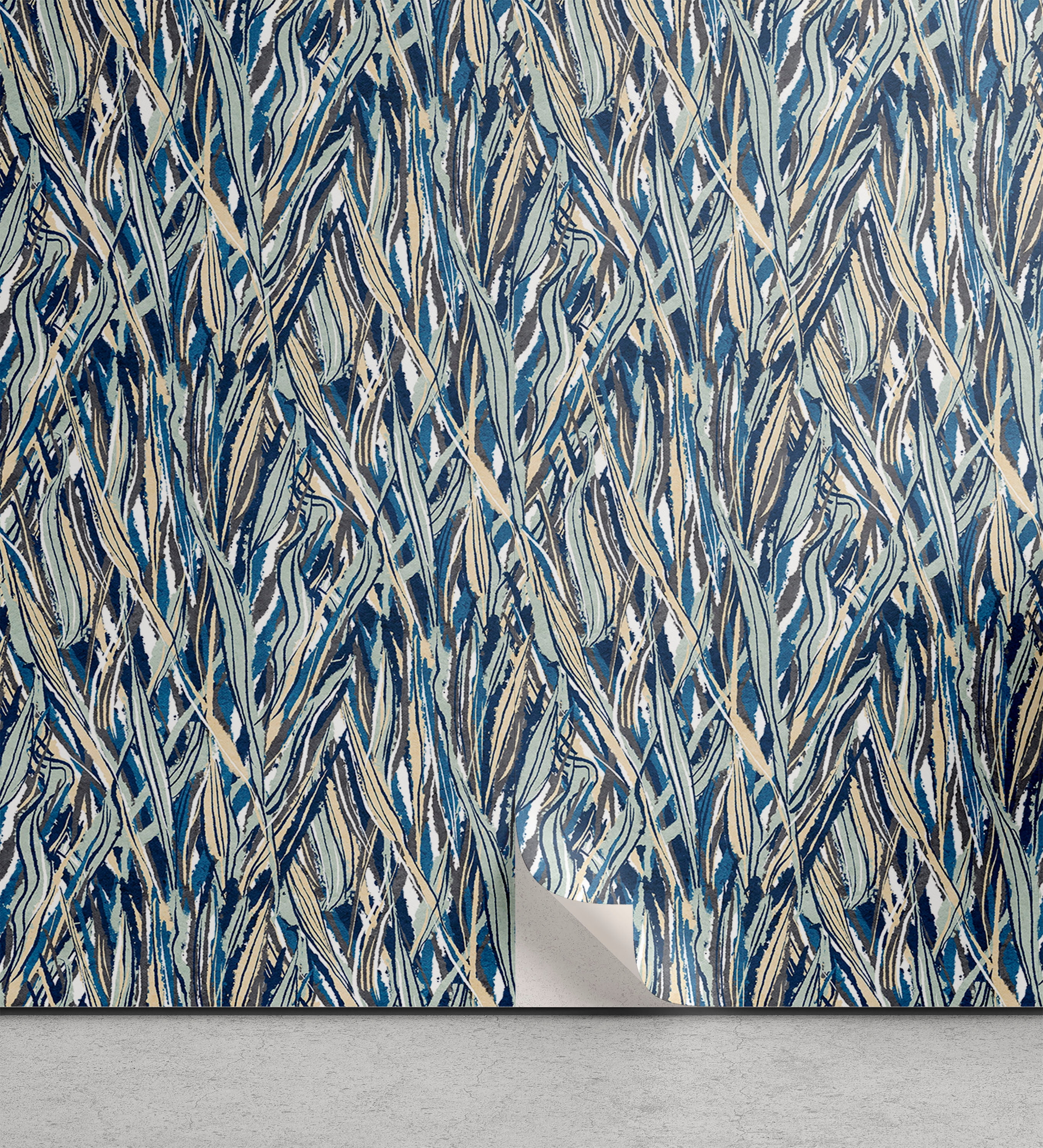 Ambesonne Nature Peel & Stick Wallpaper for Home, Contemporary Leaves ...