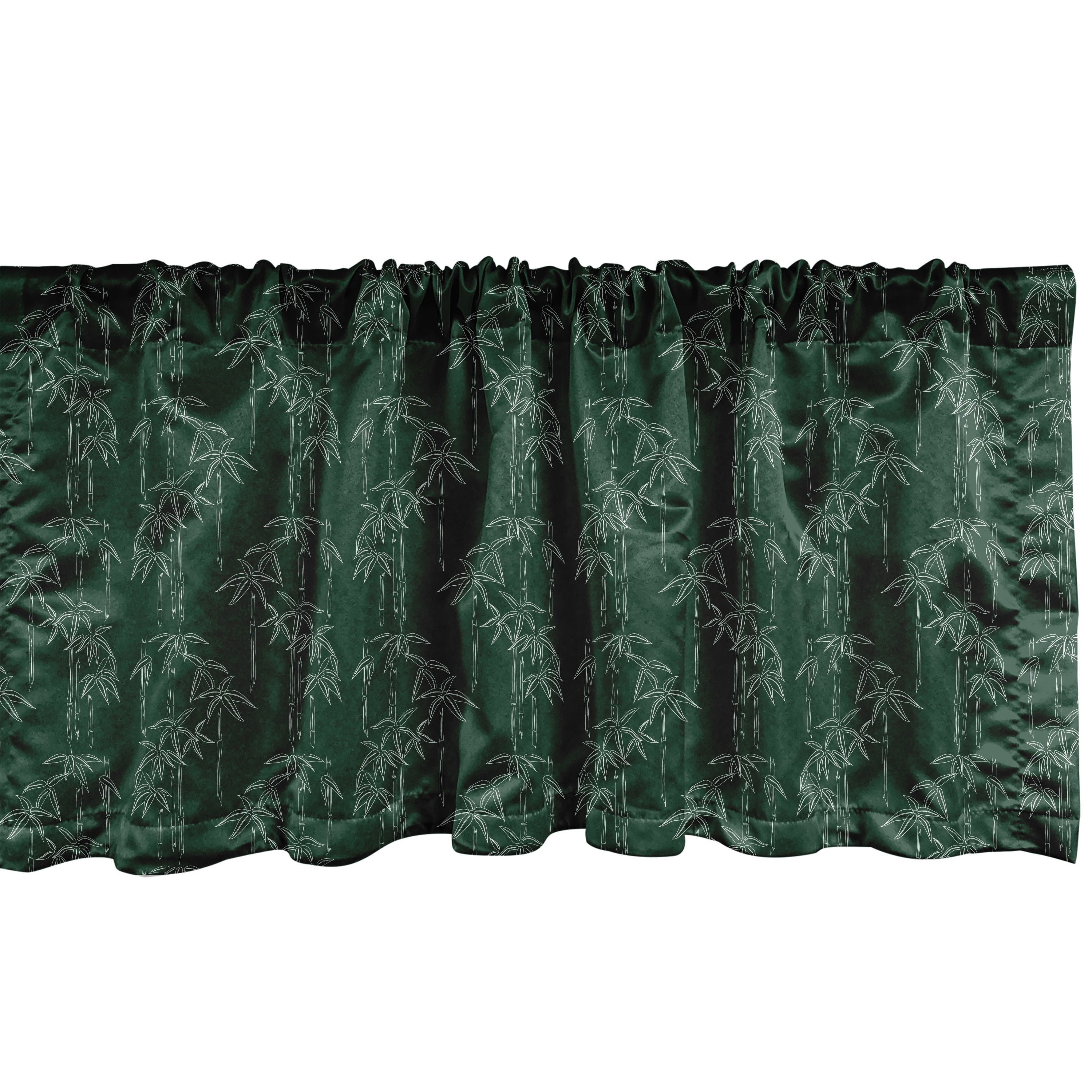 Ambesonne Nature Window Valance, Pattern of Tree Outlines, 42" x 12 ...