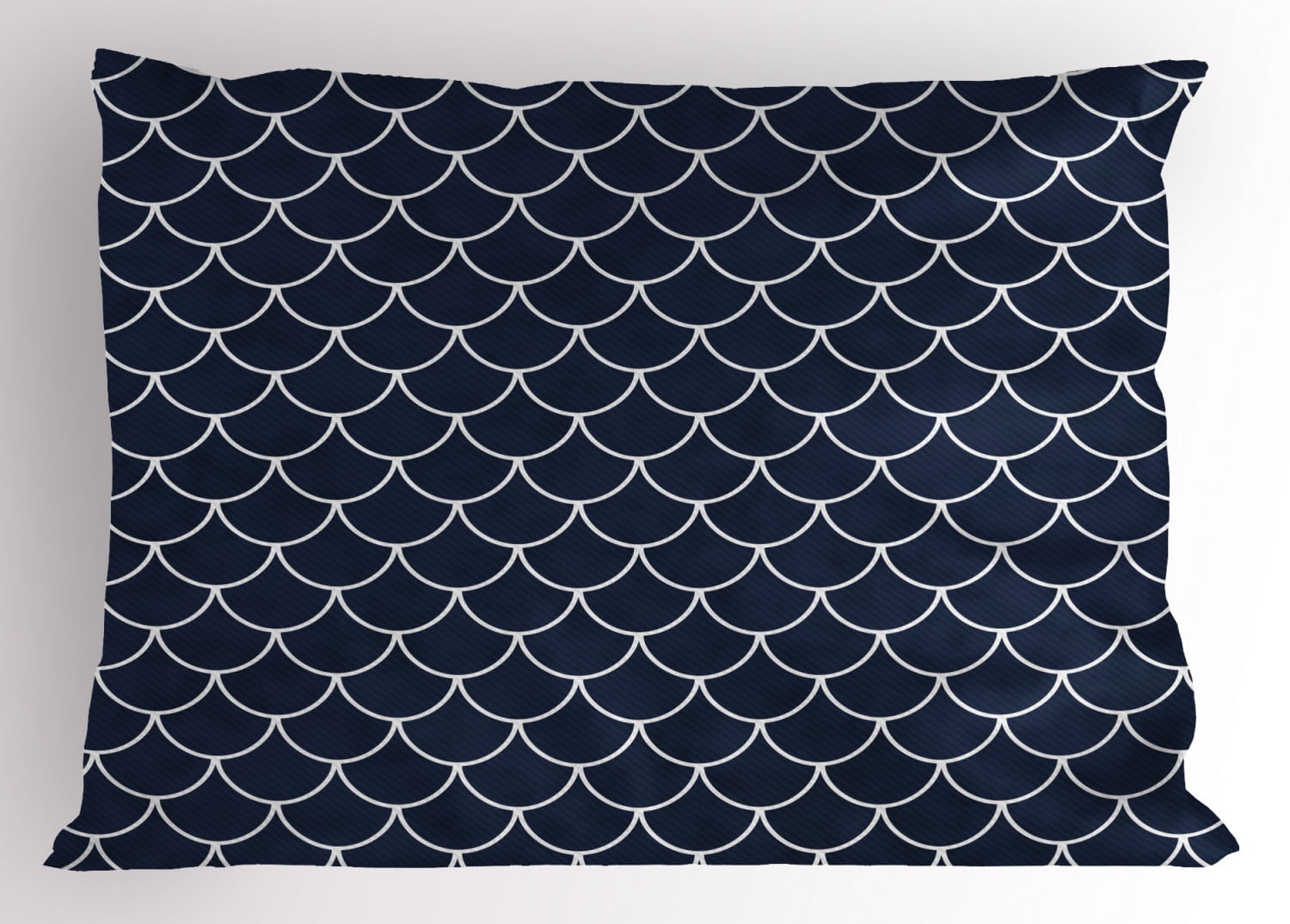 Ambesonne Nautical Pillow Sham, Ocean Waves Sea Shell, 36" X 20 ...