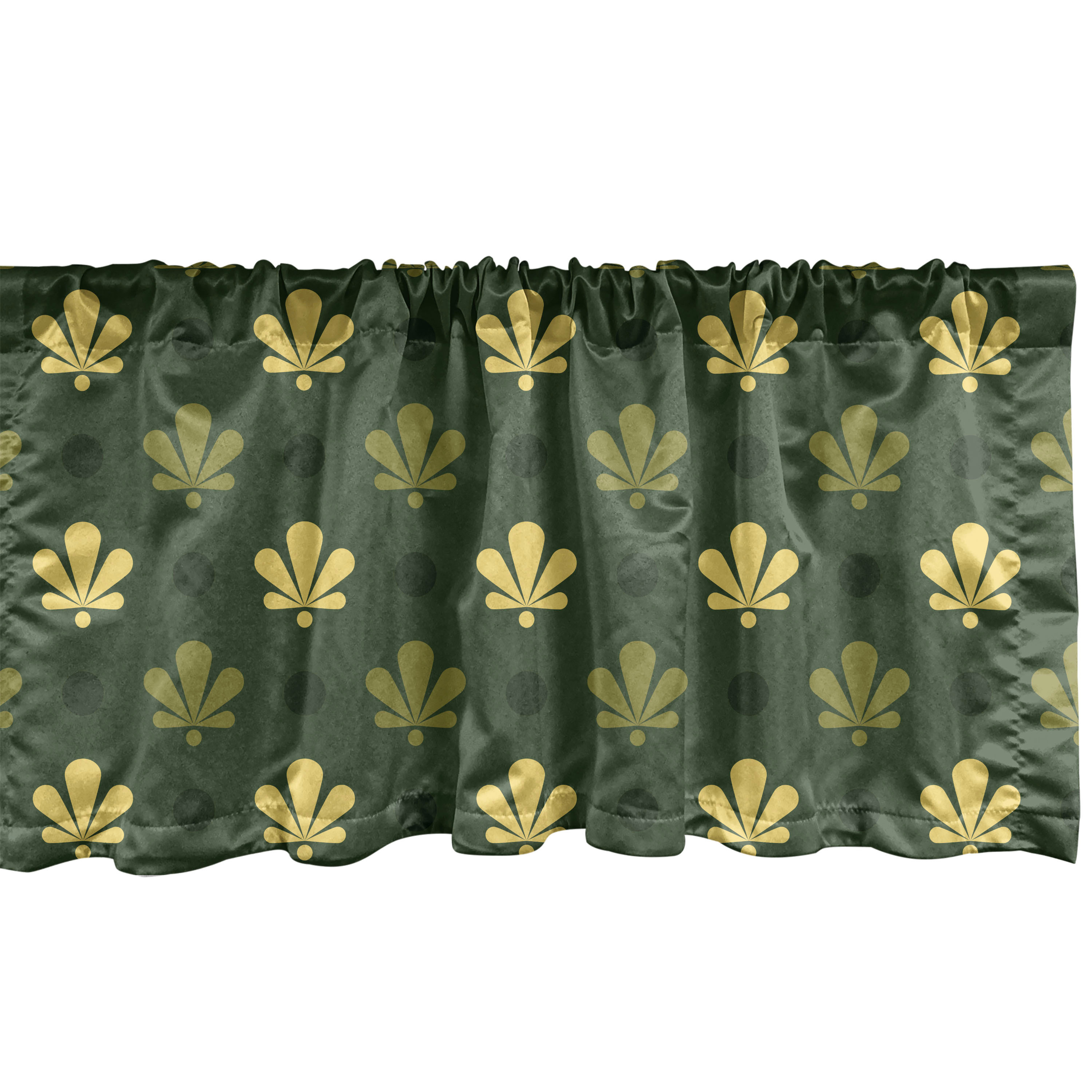 Ambesonne Nautical Valance Pack of 2, Sea Shells and Circles Art, 42 ...