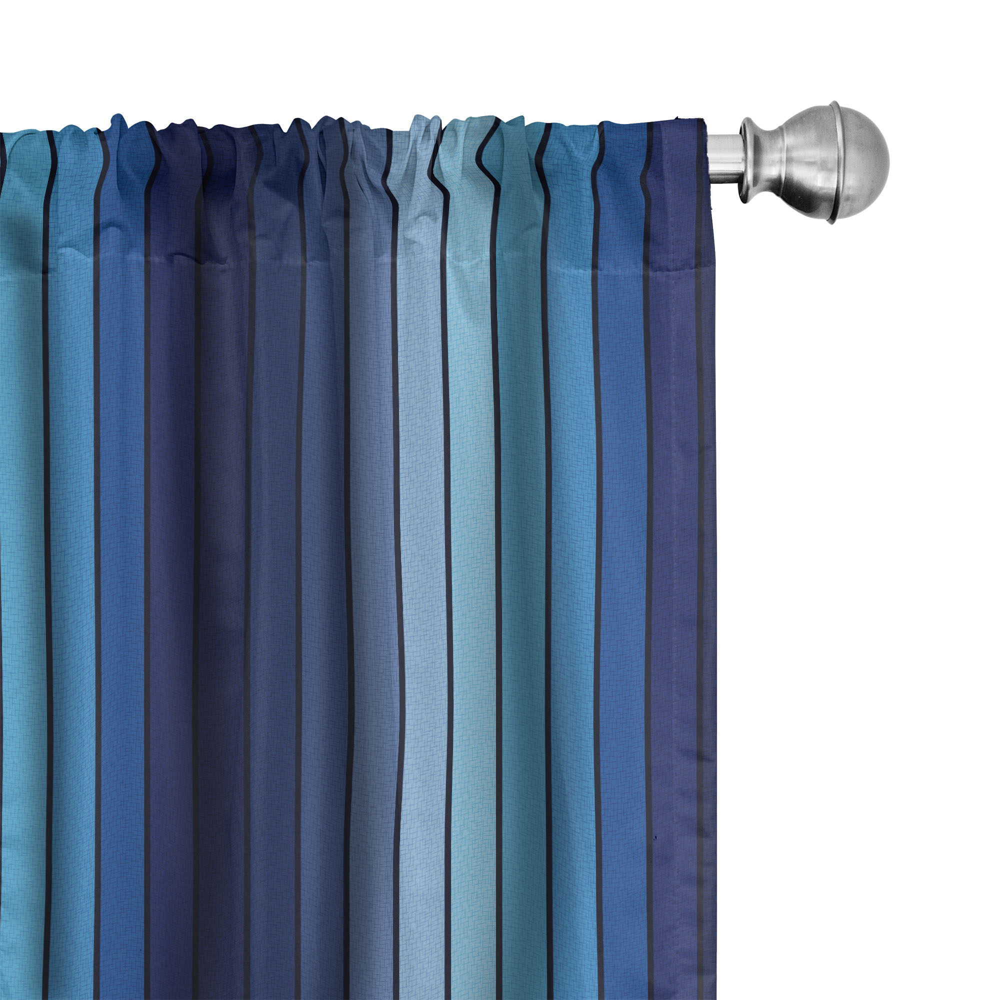 Lush Decor Blue/White Coastal Chic Scallop Edge Window Curtain Panels ...