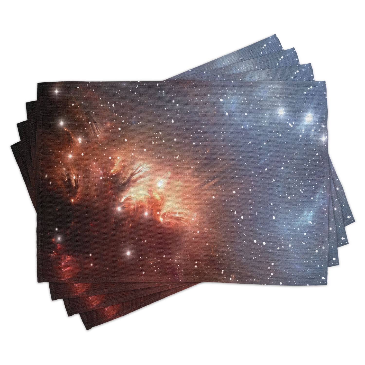 Ambesonne Nebula Place Mats Set of 4, Astronomy Cosmos Space, Standard ...