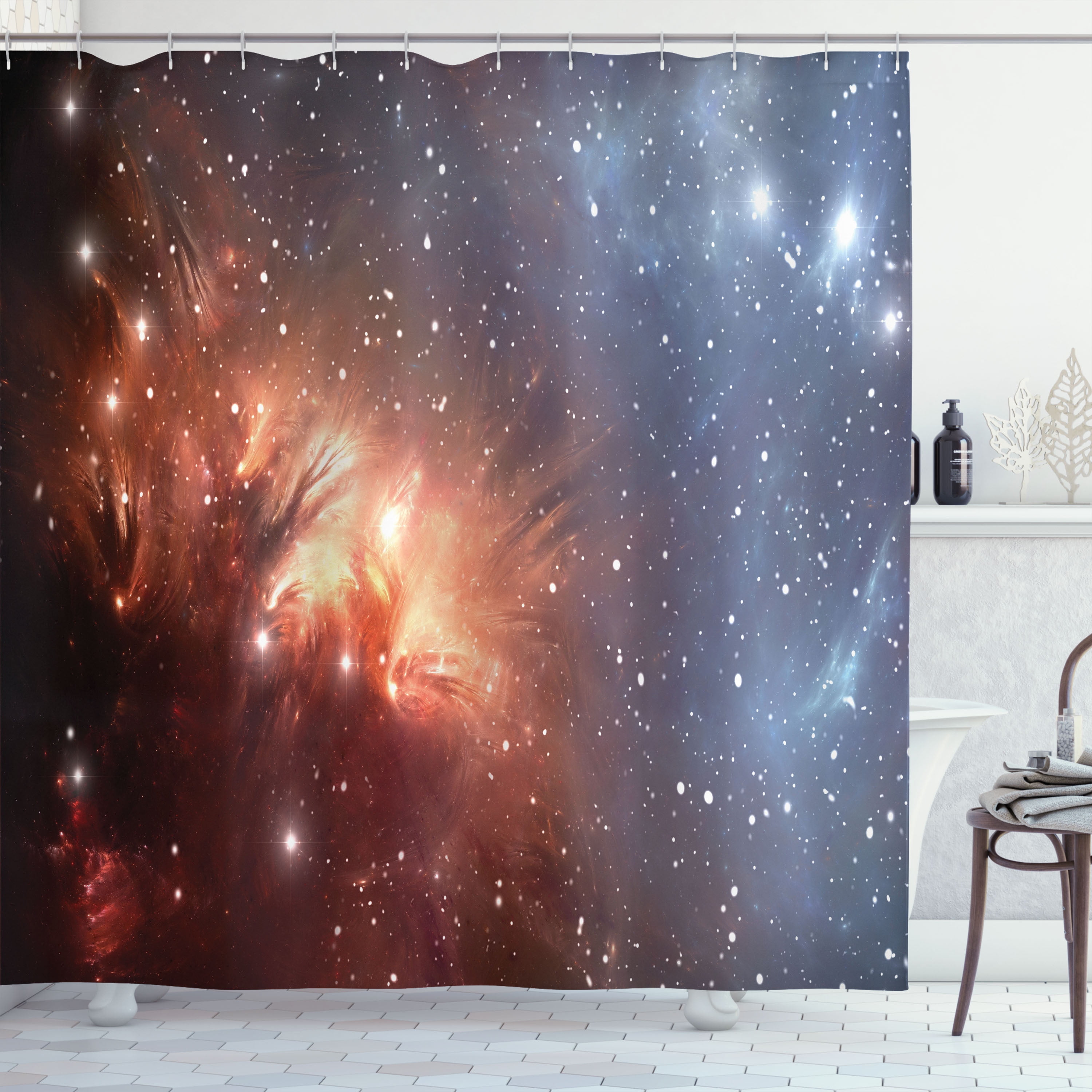 Ambesonne Nebula Shower Curtain, Astronomy Cosmos Space, 69"Wx84"L ...