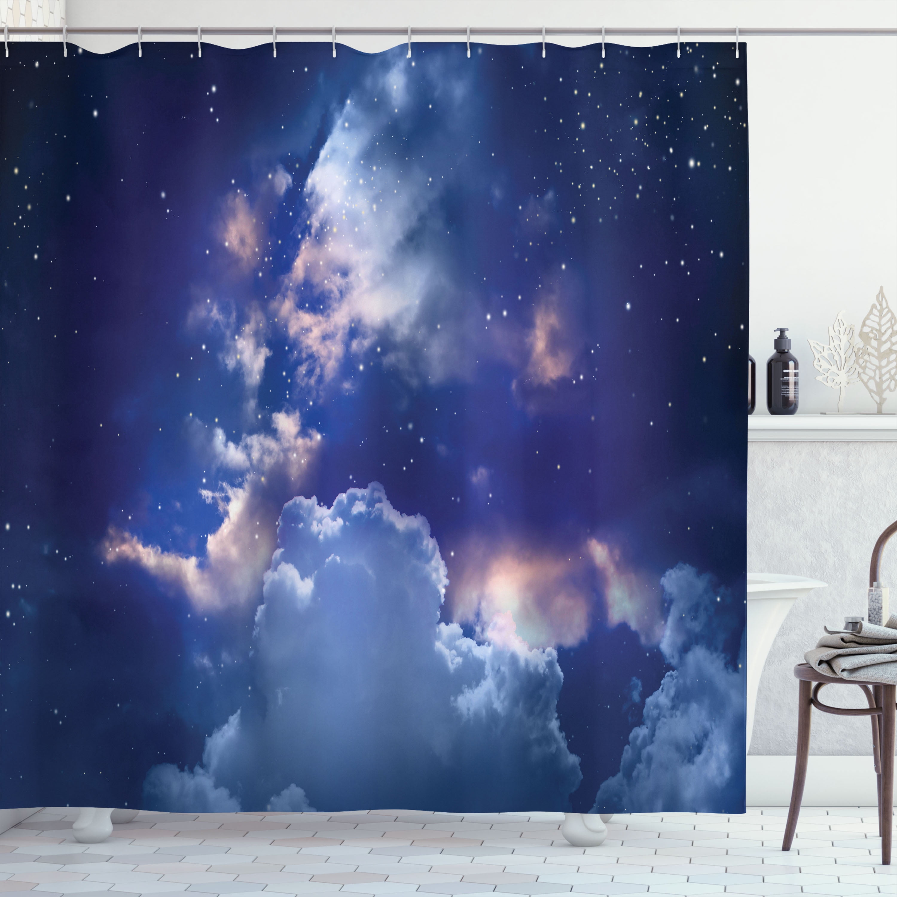 Ambesonne Nebula Shower Curtain, Astronomy Stars Space, 69"Wx84"L ...