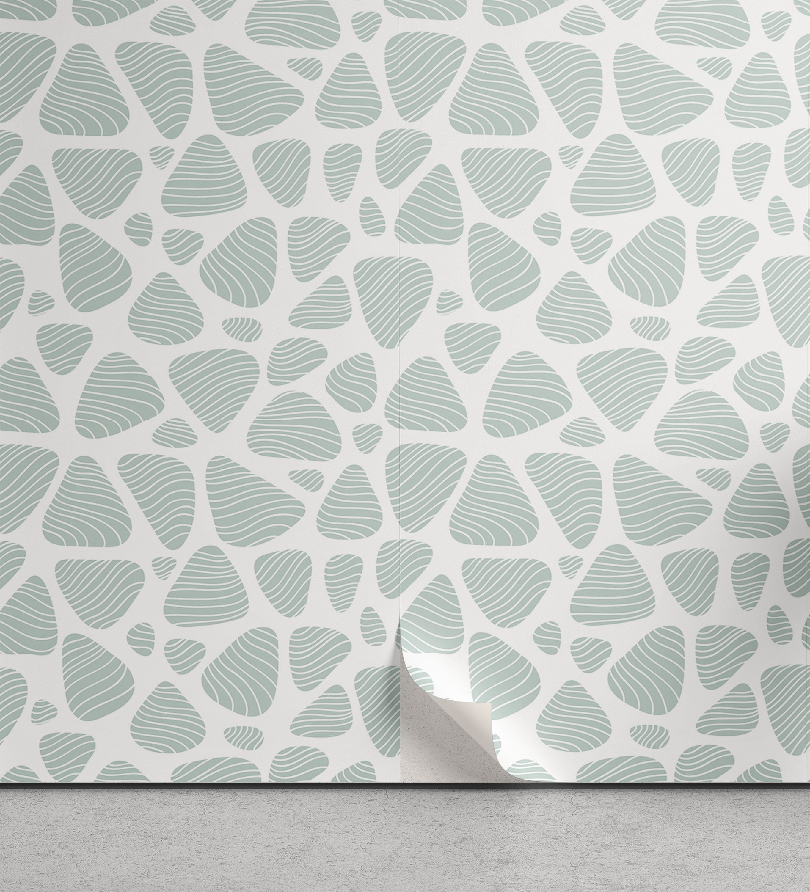 Ambesonne Neutral Color Peel & Stick Wallpaper for Home, Pebble Like ...