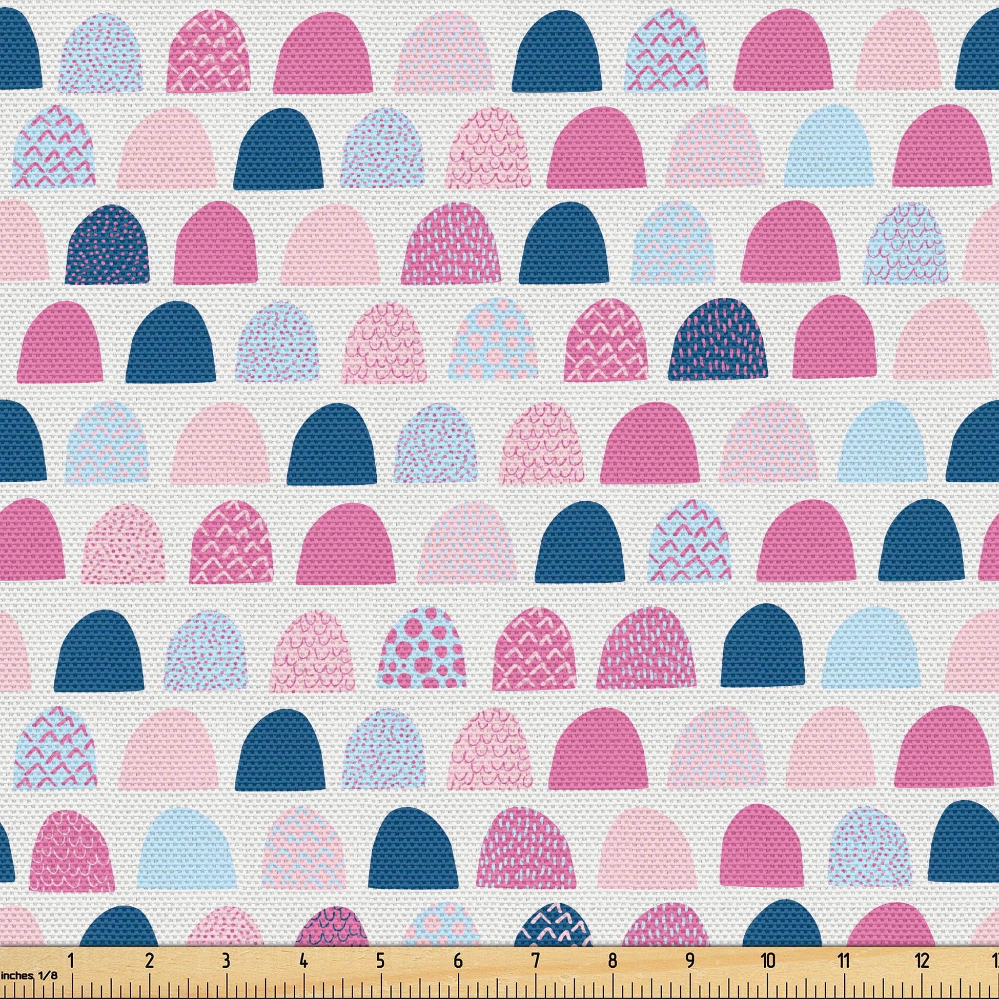 Ambesonne Nordic Fabric by the Yard Upholstery, Scandinavian ...