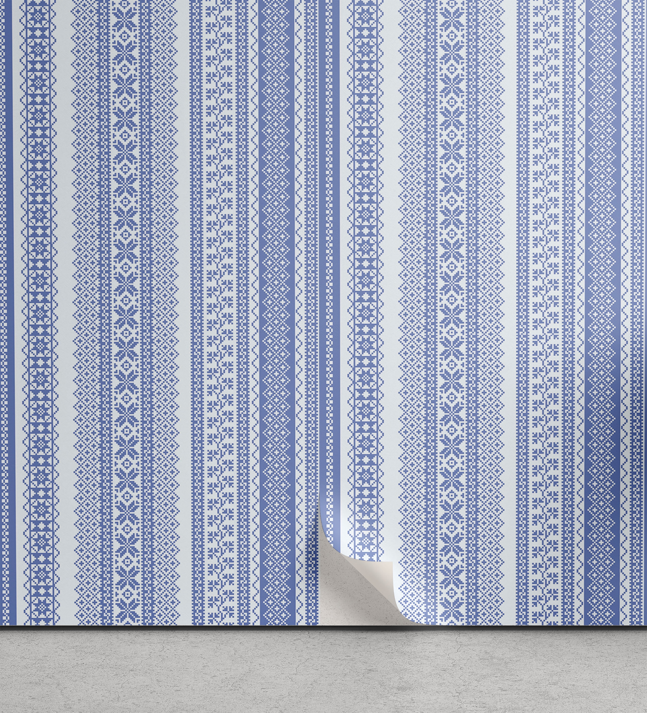 Ambesonne Nordic Peel & Stick Wallpaper for Home, Geometric Chevron ...