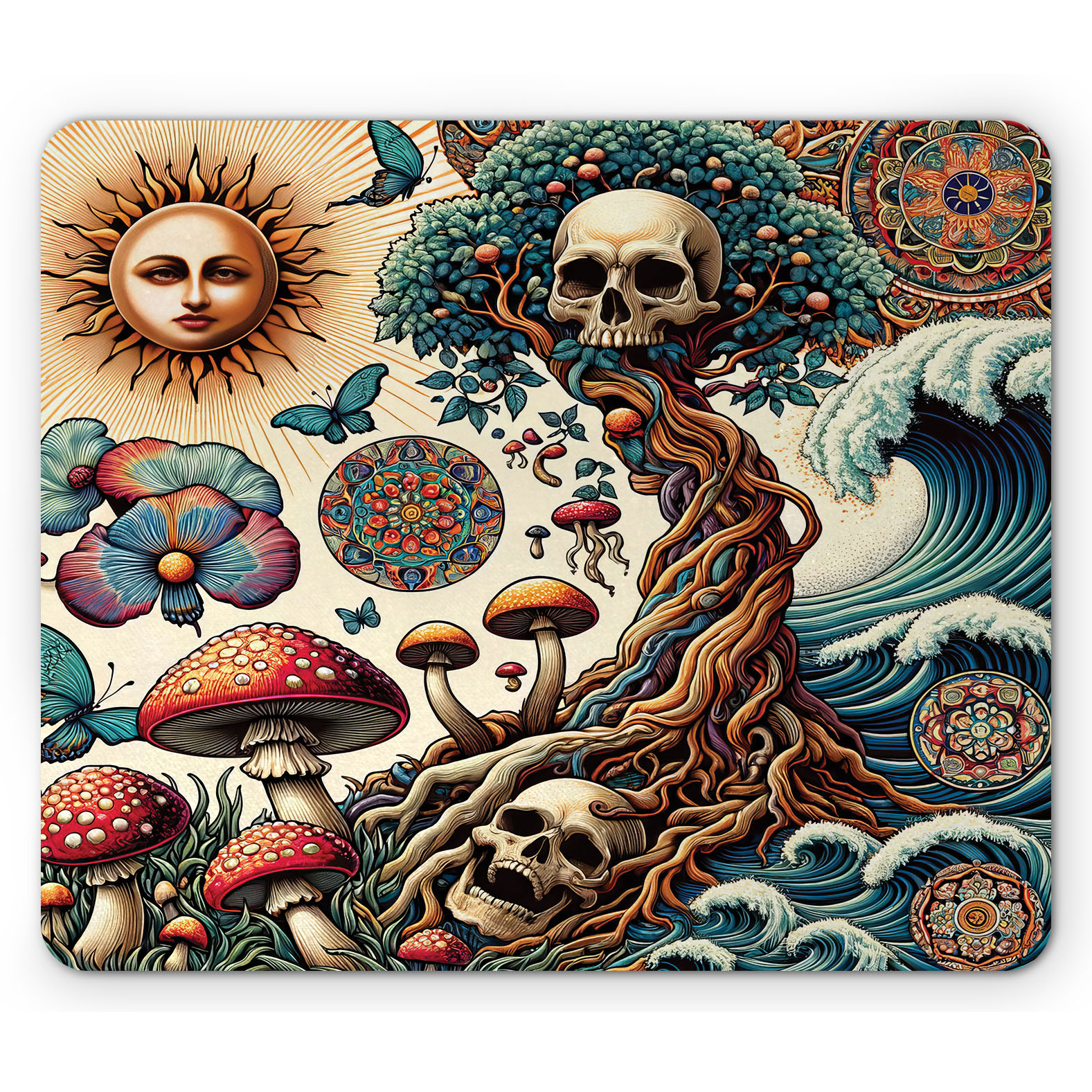 Ambesonne Occult Art Mouse Pad Non-Slip Rectangle, Mystic Forest Arcane ...