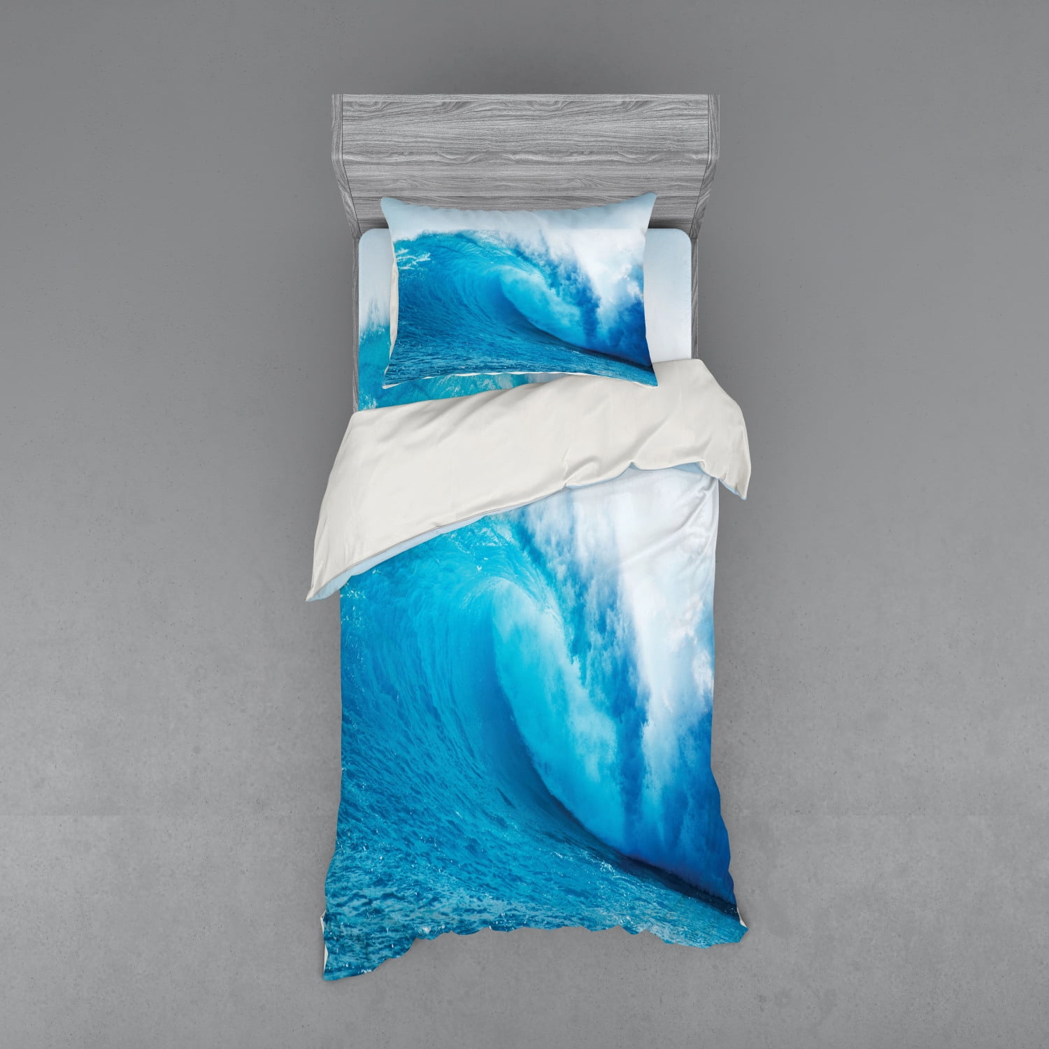 Ambesonne Ocean Bedding Set 3 Pcs, Extreme Water Sports, Twin XL, Aqua ...