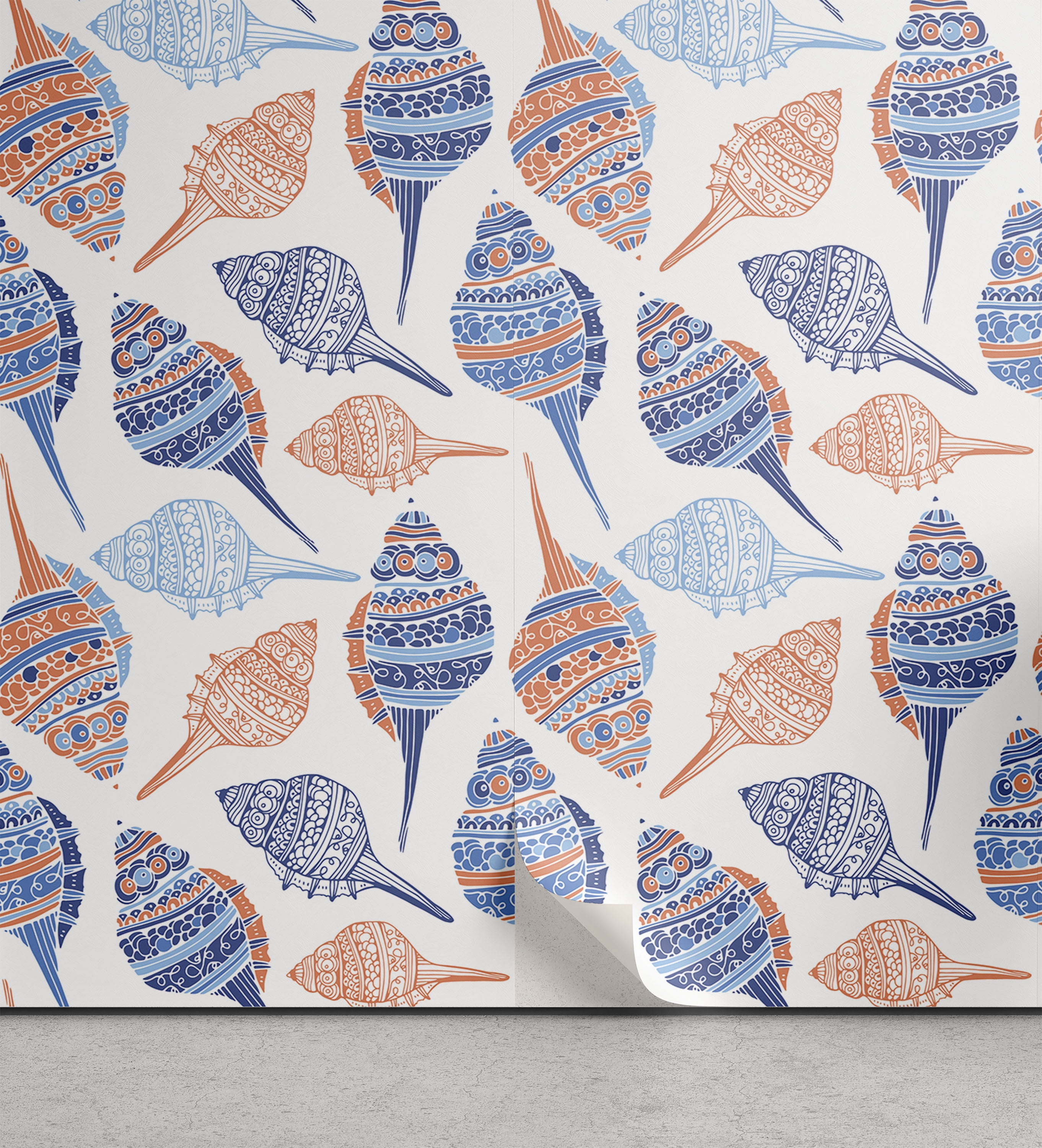 Ambesonne Ocean Peel & Stick Wallpaper for Home, Abstract Marine ...