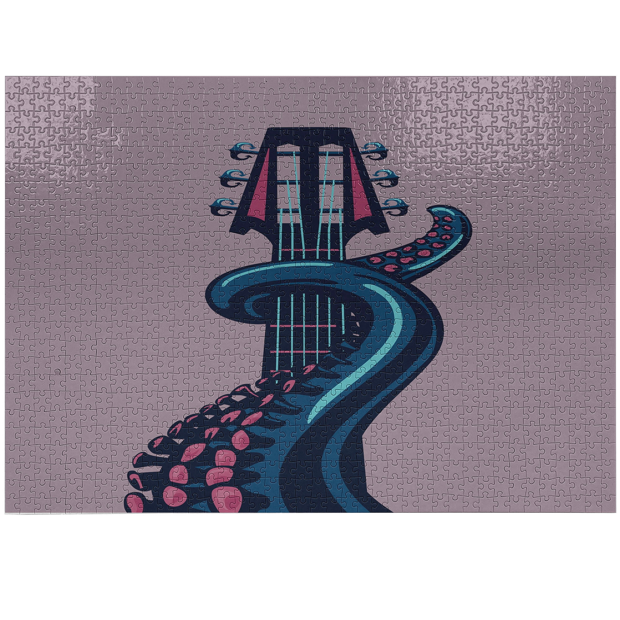 Ambesonne Octopus Jigsaw Puzzle, Guitar Music, Heirloom-Quality Fun ...
