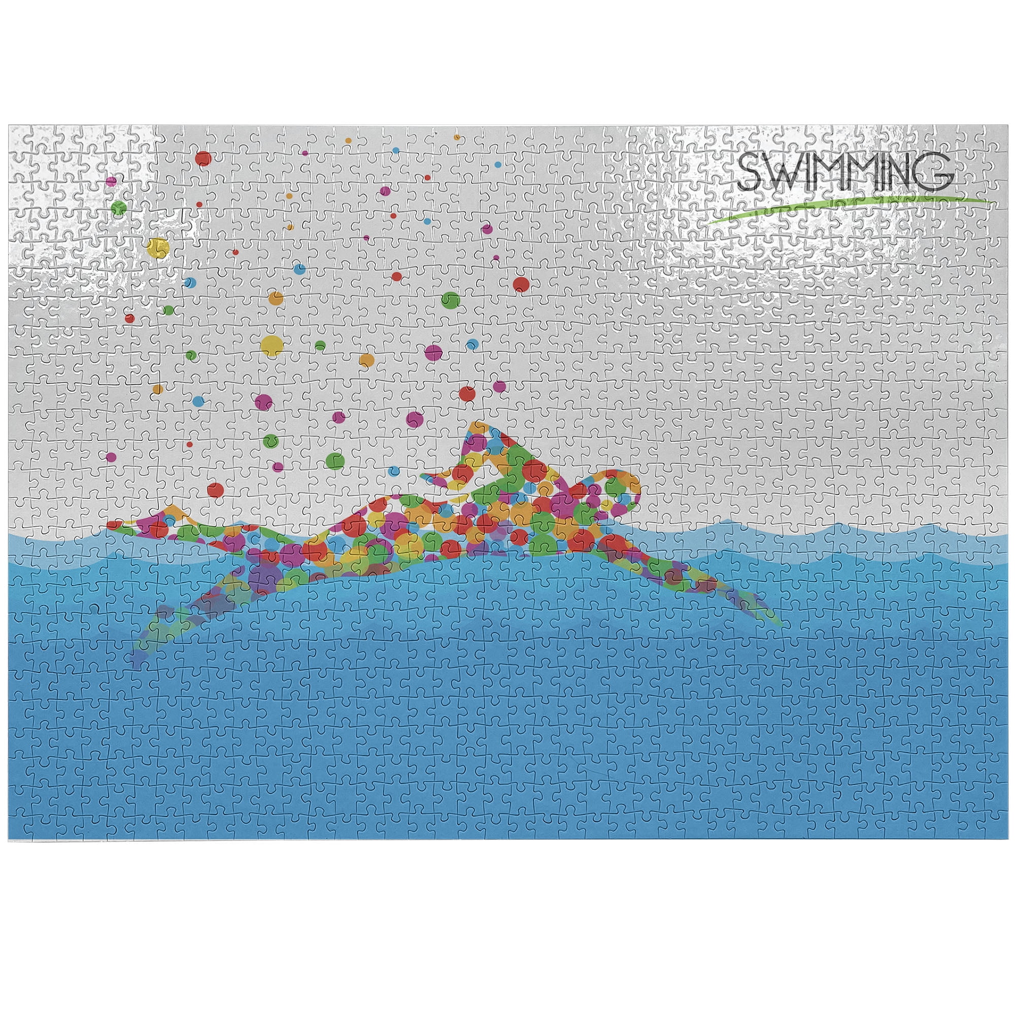 Ambesonne Olympics Jigsaw Puzzle, Swimming Pool, Heirloom-Quality Fun ...