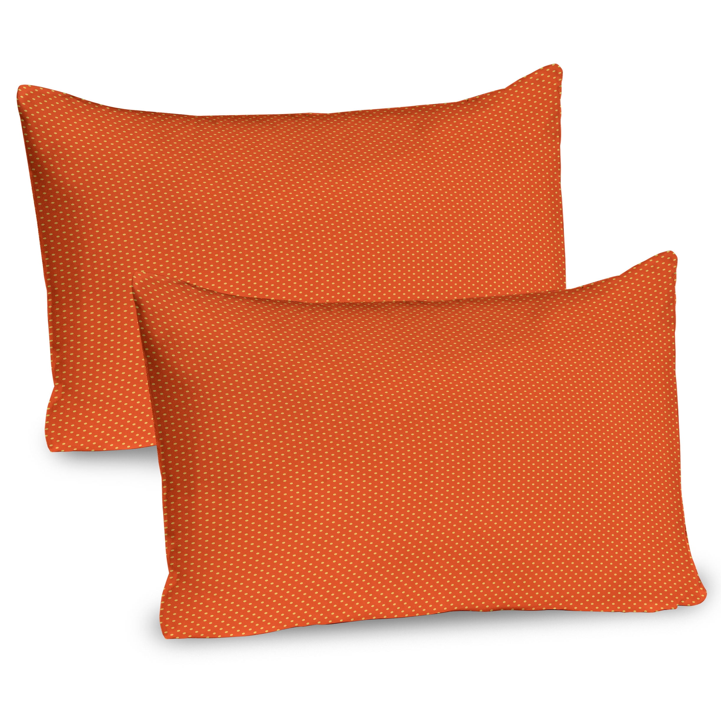 Ambesonne Orange and Yellow Pillow Sham 2 Pack, Spotty Country, 30"x20 ...