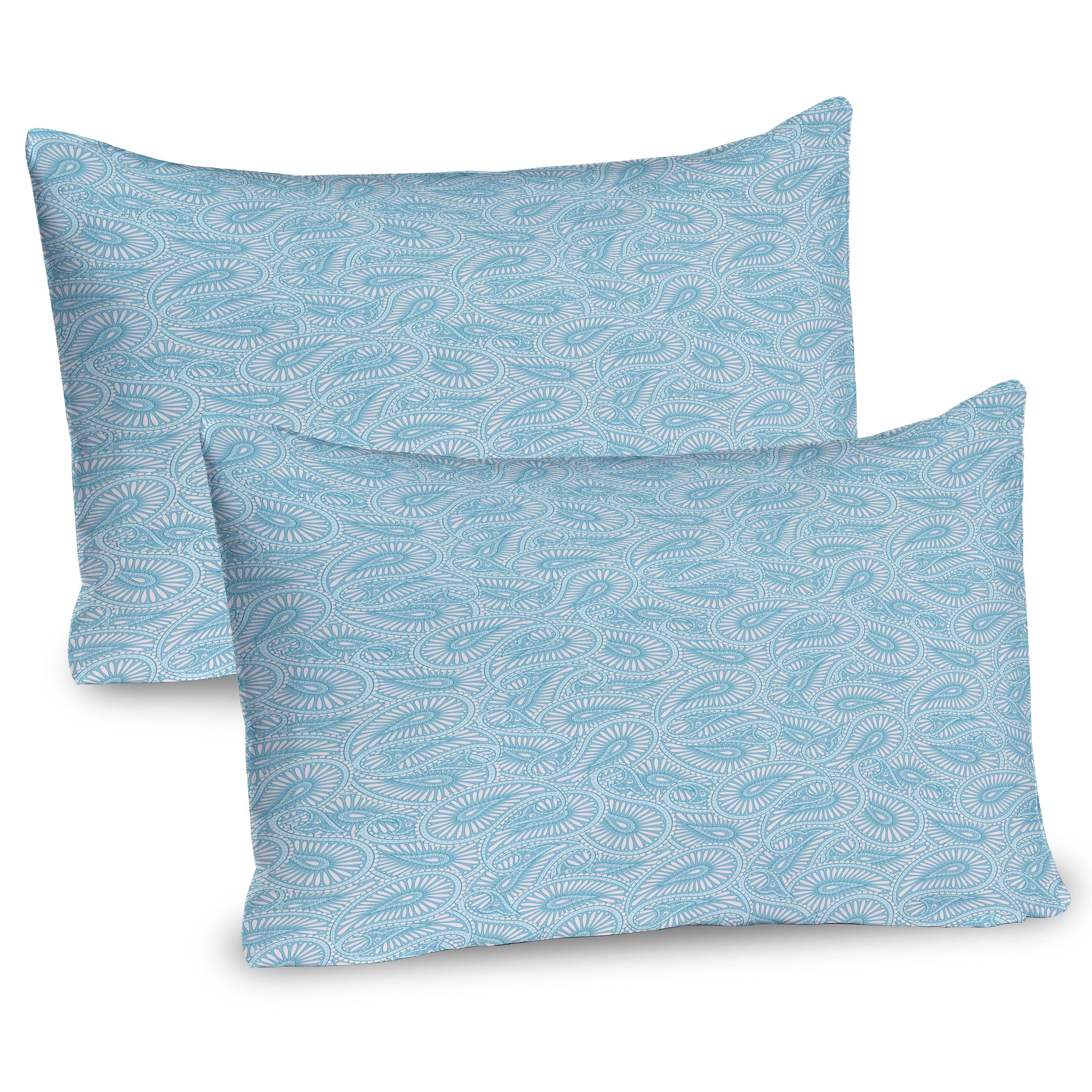 Ambesonne Orient Pillow Sham 2 Pack, Art Style with Swirls, 26"x20 ...