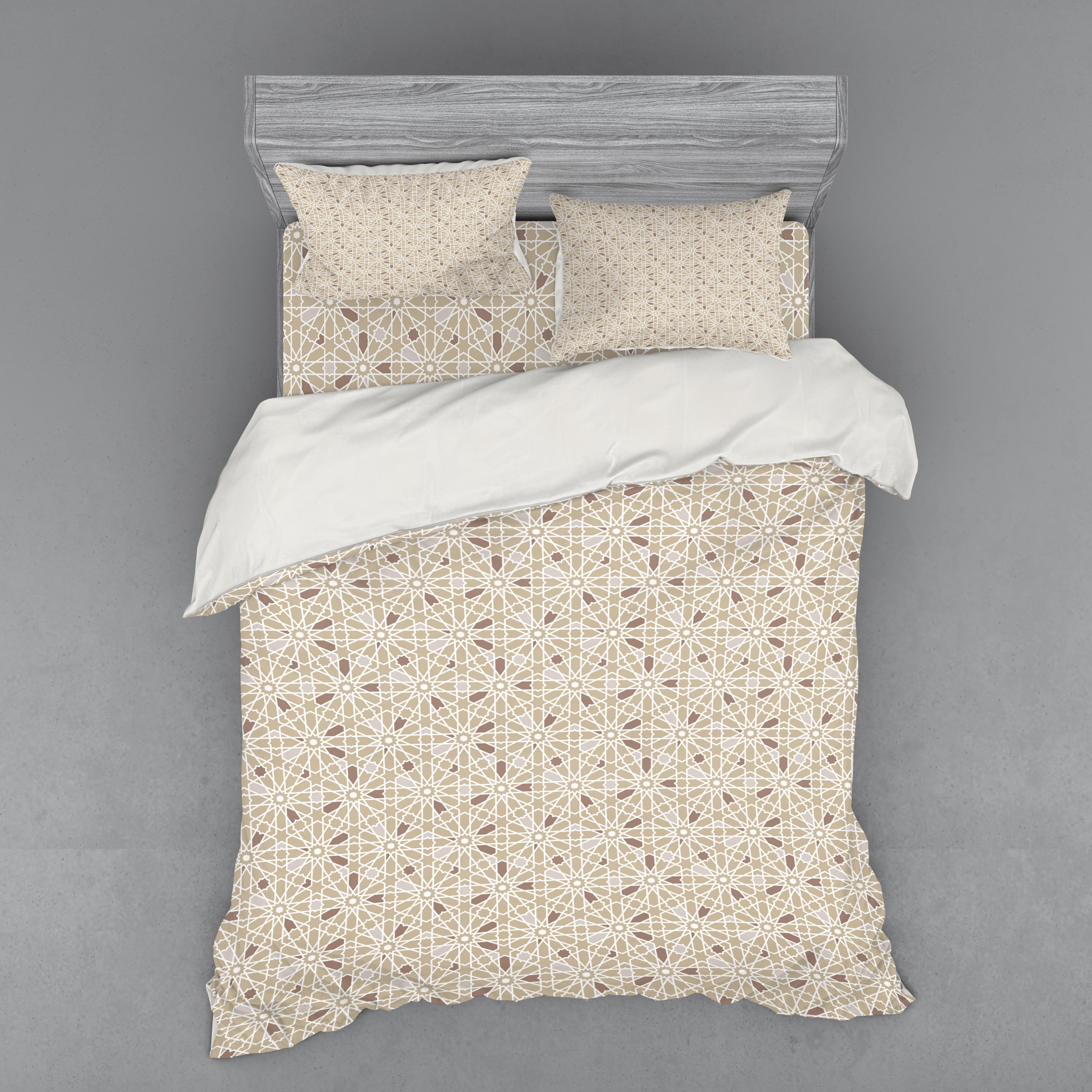 Ambesonne Oriental Bedding Set 4 Pcs, Classical Neutral Motif, Queen ...