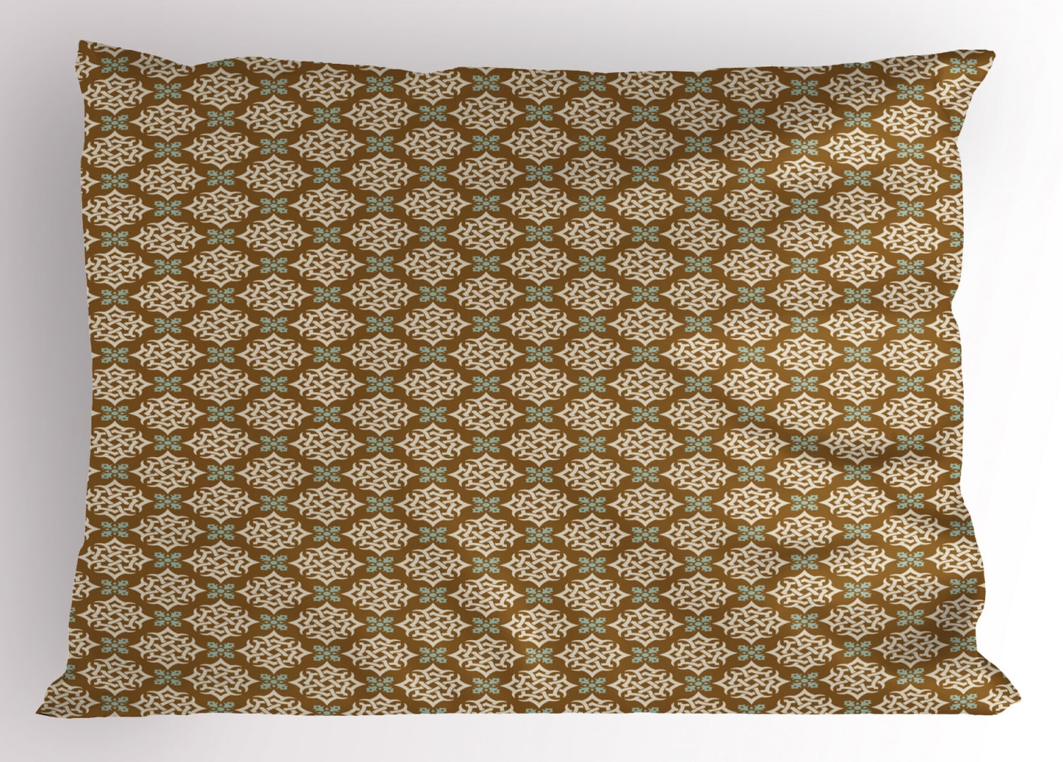 Ambesonne Oriental Pillow Sham, Middle Eastern Motifs, 26" X 20", Pale ...