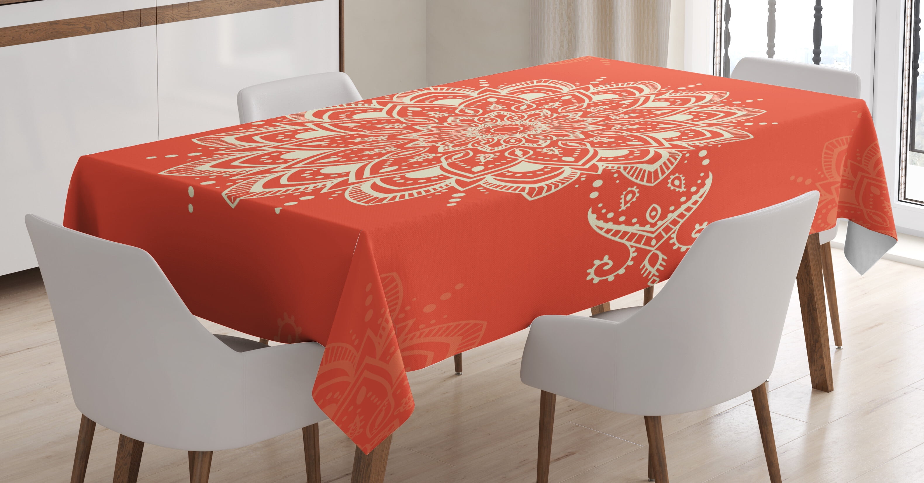 Ambesonne Oriental Tablecloth Rectangular Table Cover, Cosmos Concept ...