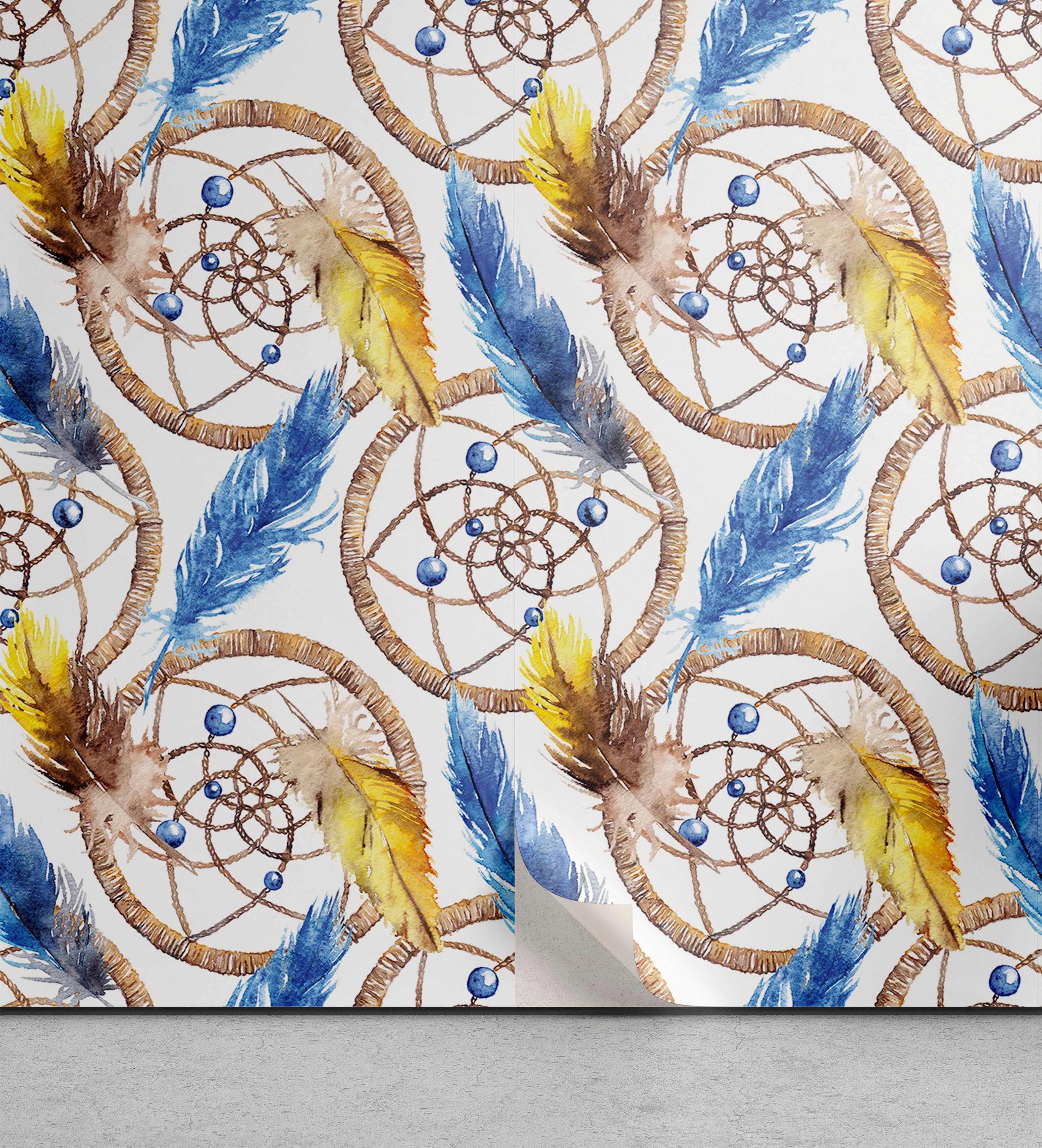 Ambesonne Oriental Vibes Peel & Stick Wallpaper for Home, Ethnic ...
