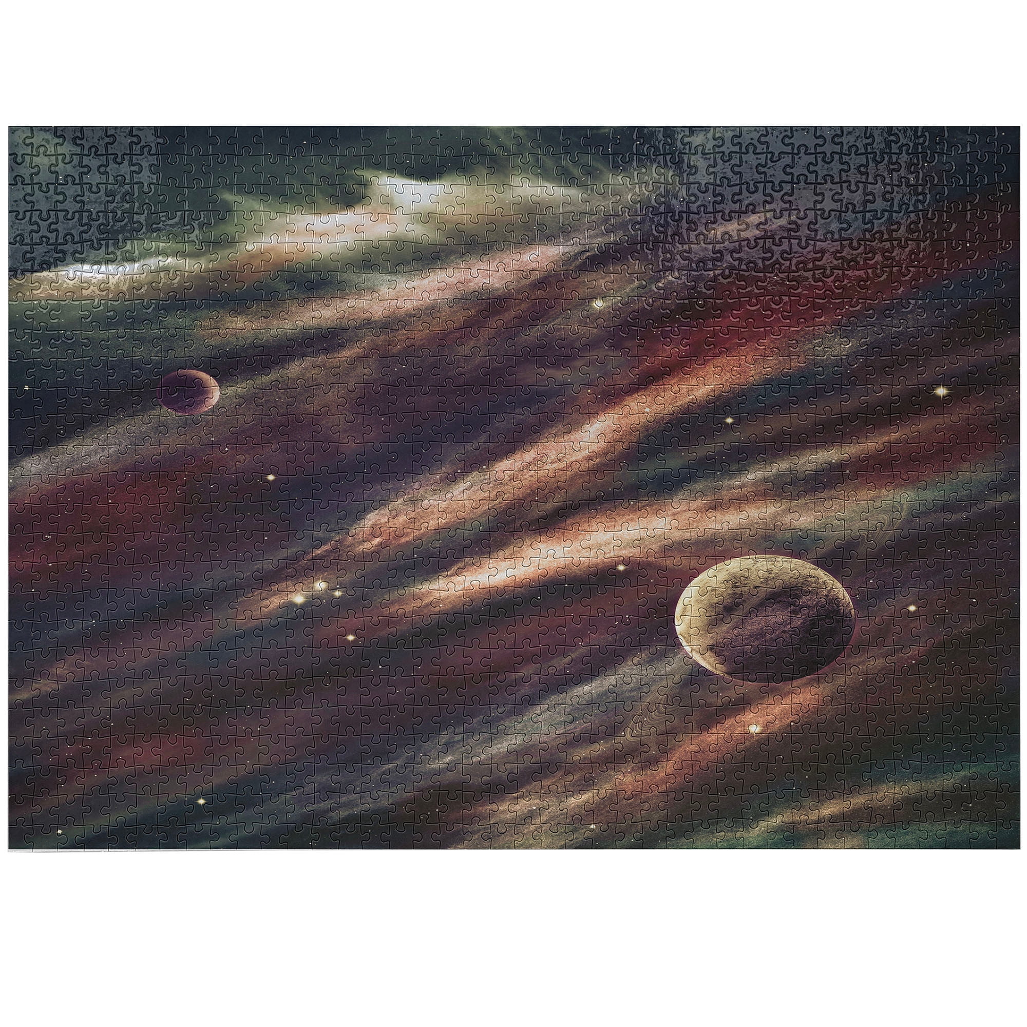 Ambesonne Outer Space Jigsaw Puzzle, Nebula Planet Cloud, Heirloom ...