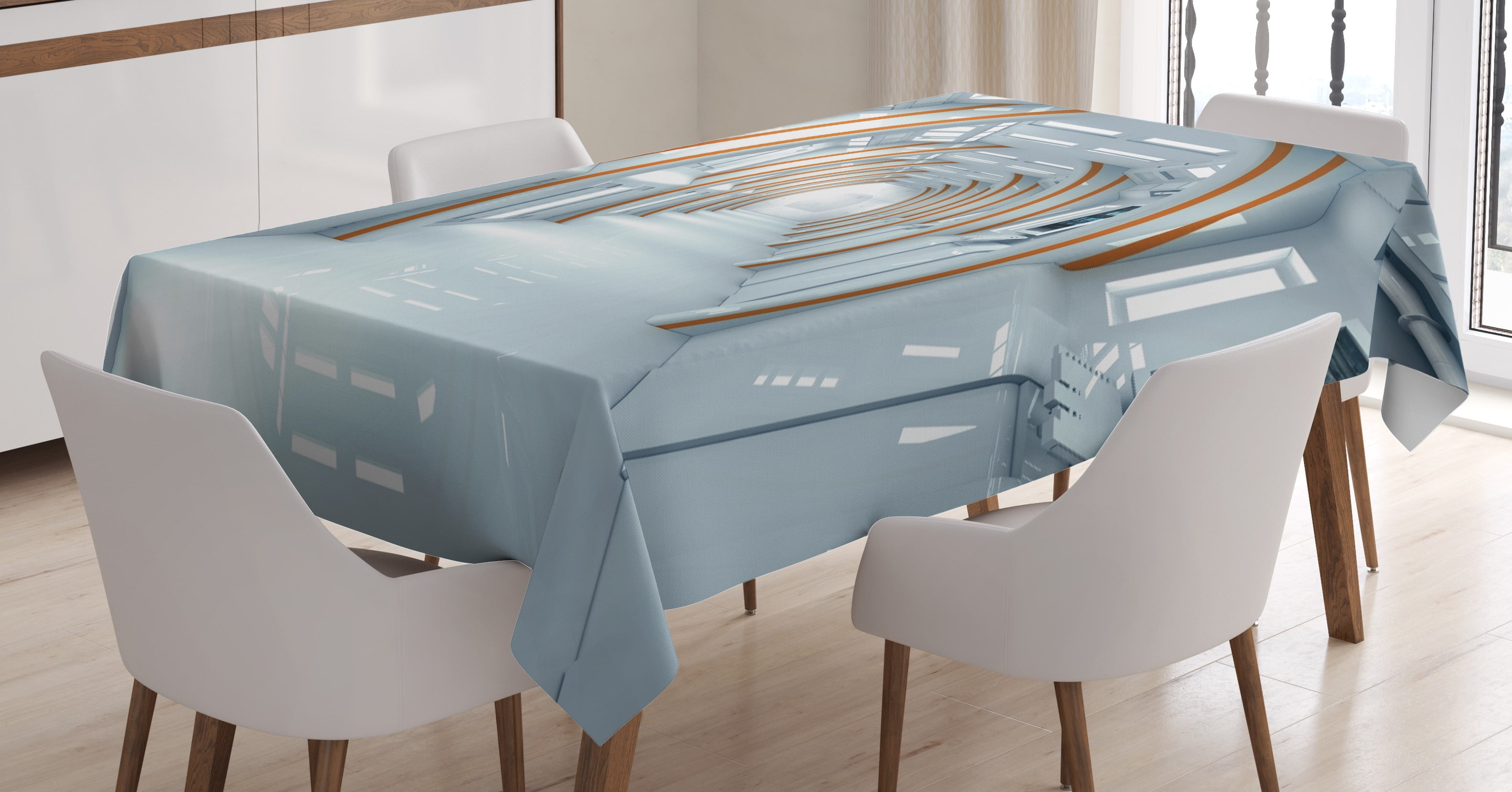 Ambesonne Outer Space Tablecloth Rectangular Table Cover, Spaceship ...