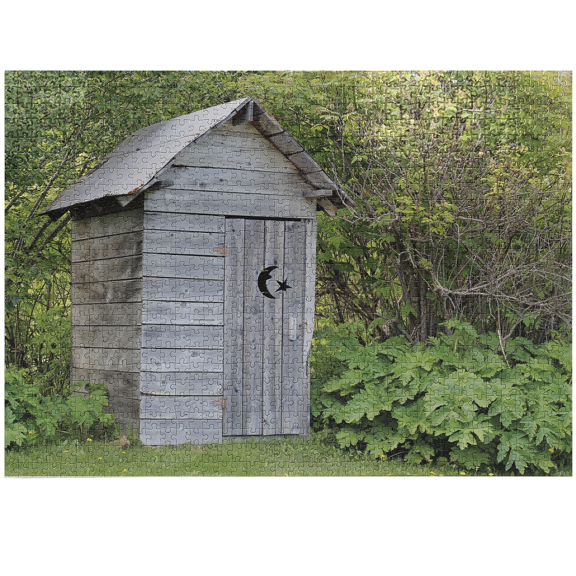 Ambesonne Outhouse Jigsaw Puzzle, Farm Cottage Forest, Heirloom-Quality ...