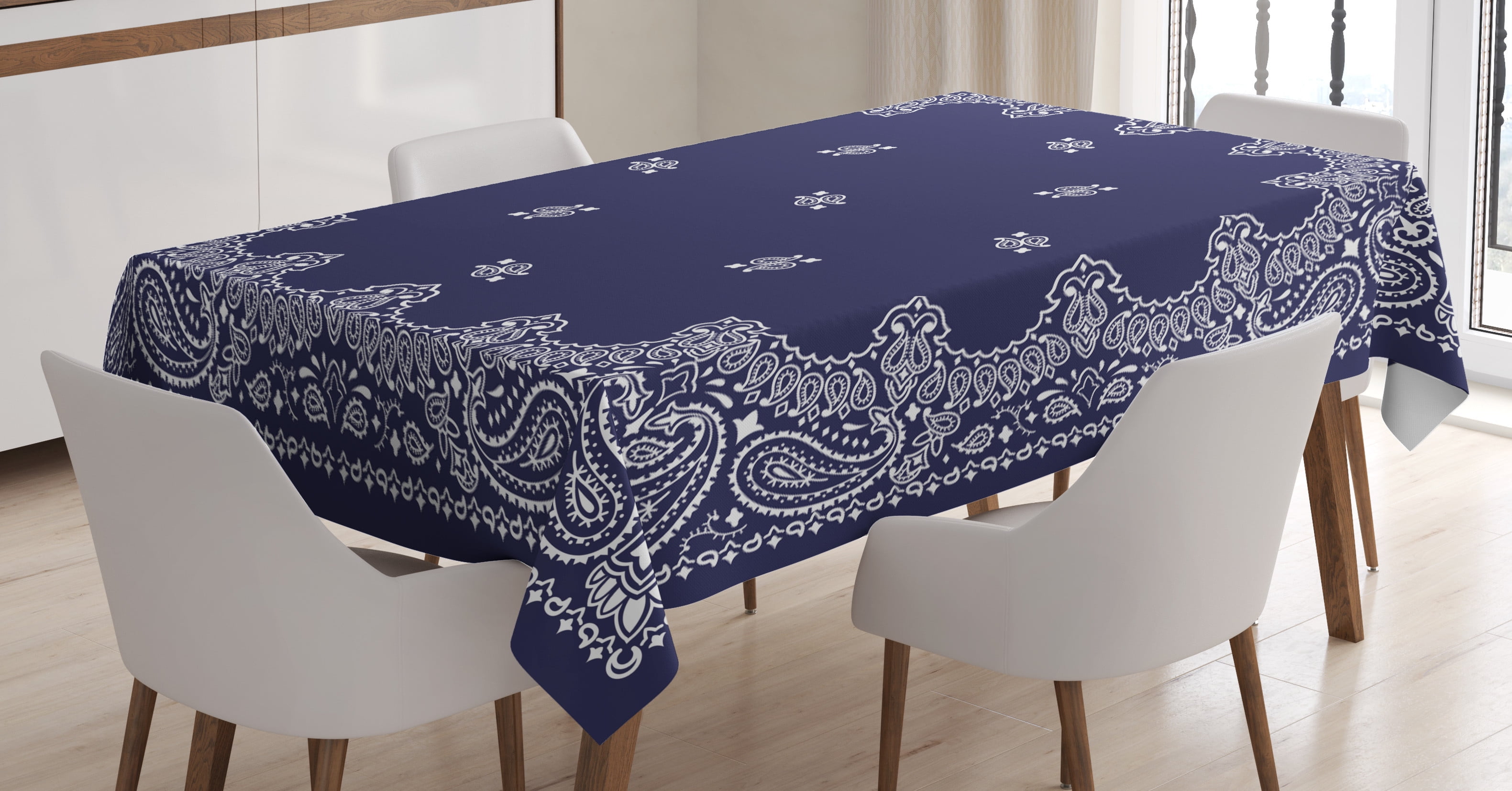 Ambesonne Paisley Tablecloth Rectangular Table Cover, Middle Eastern ...