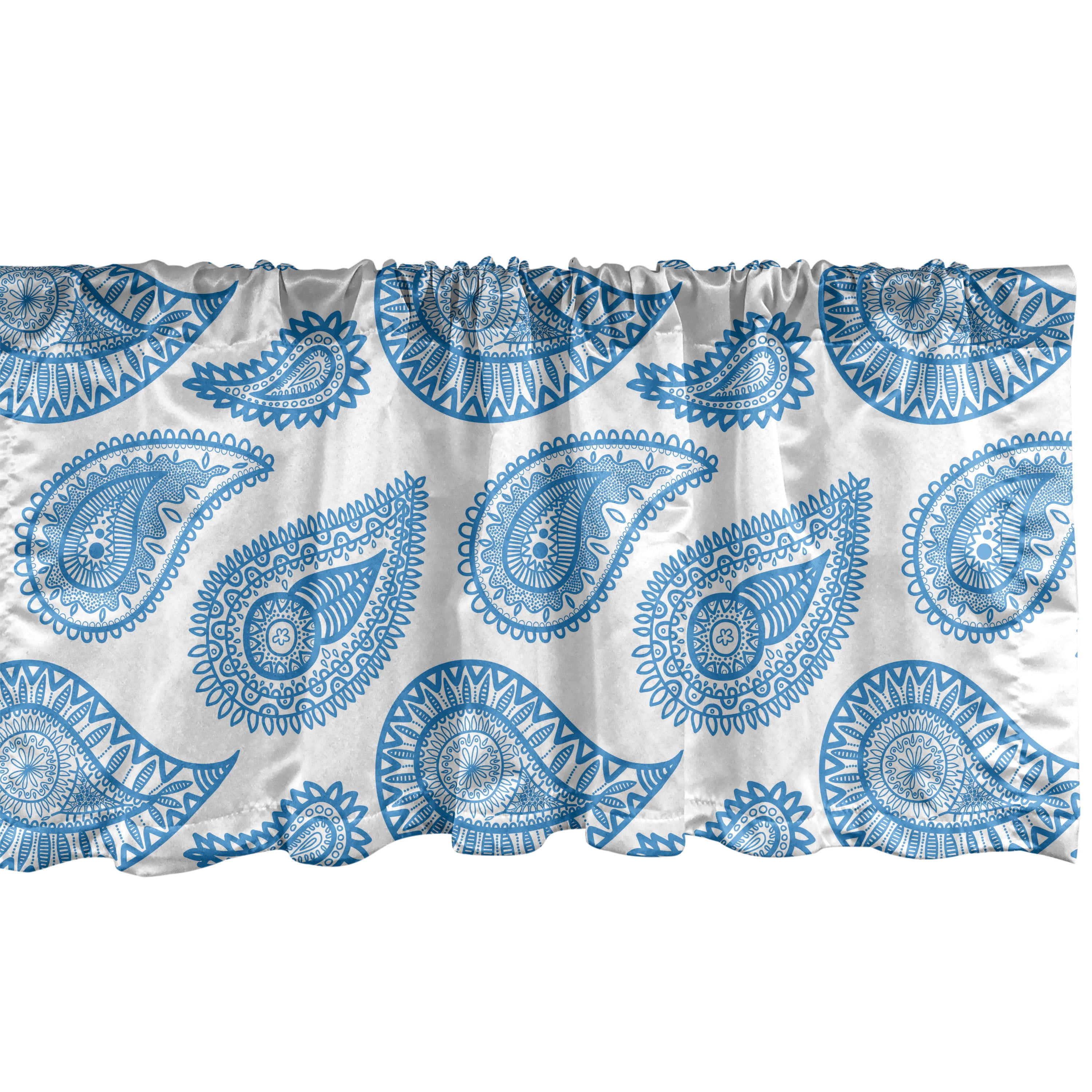 Ambesonne Paisley Valance Pack of 2, Abstract Traditional, 54"X12 ...