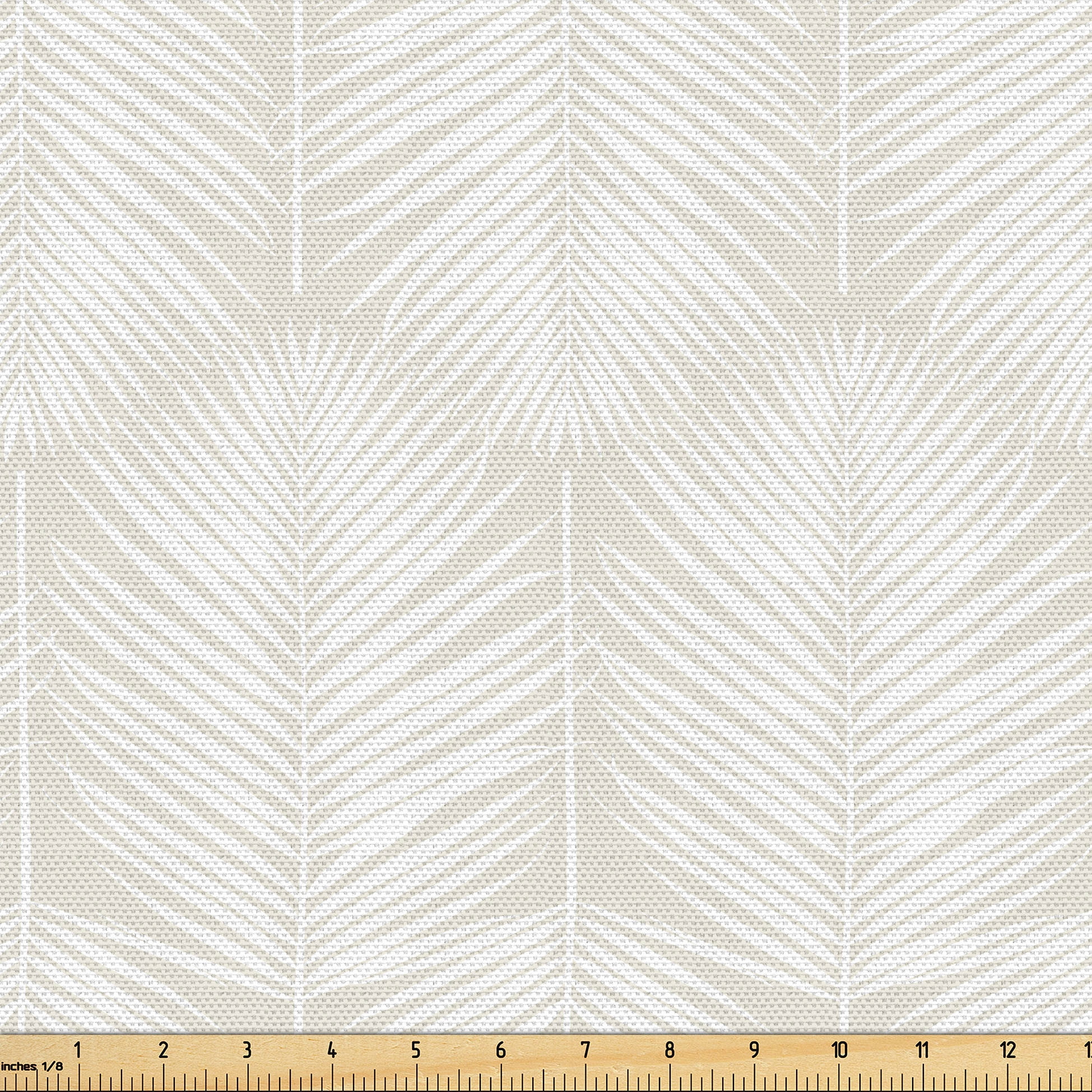 Ambesonne Palm Leaf Fabric by the Yard Upholstery, Eggshell Leaves ...
