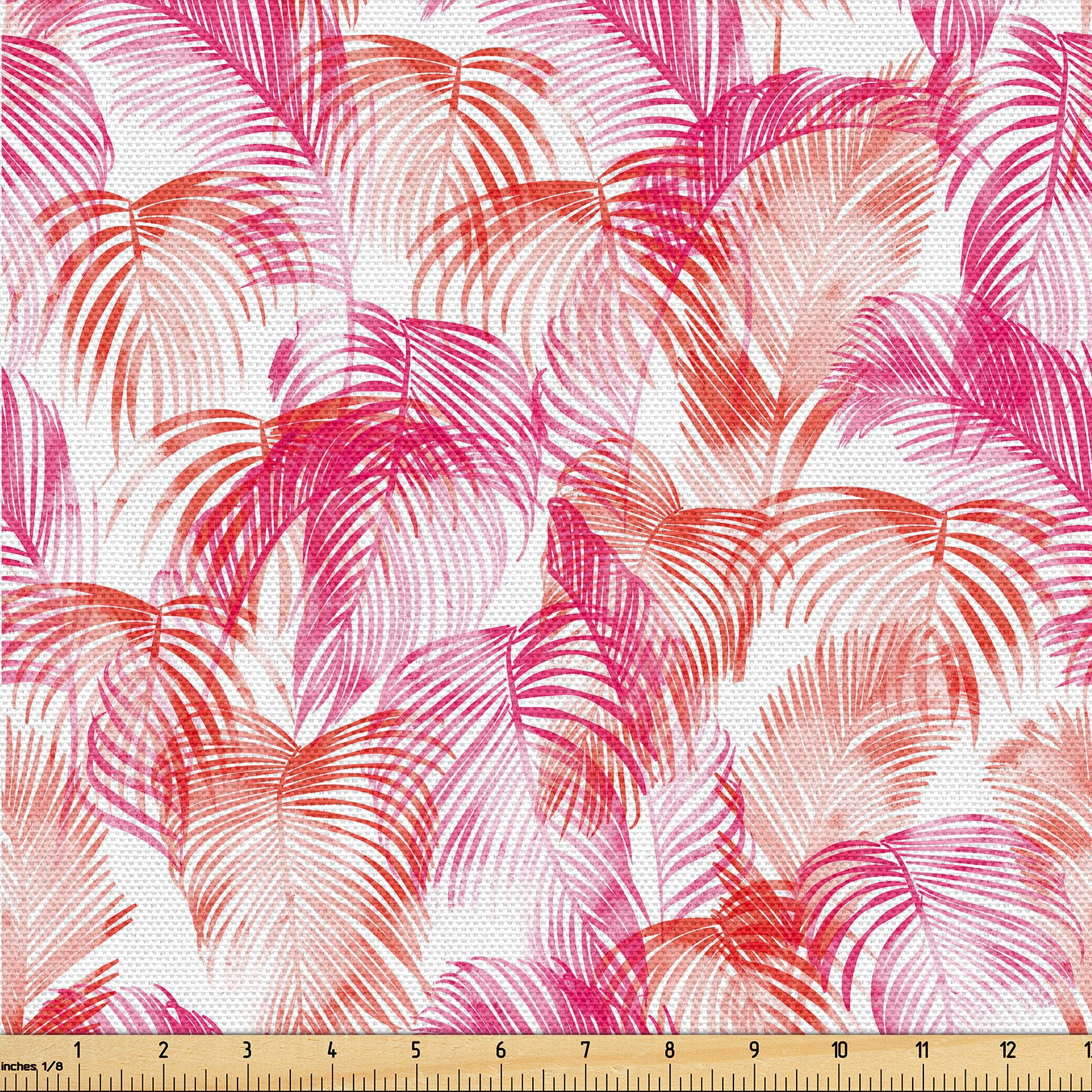 Ambesonne Palm Trees Fabric by the Yard Upholstery, Hawaii Dreamy ...