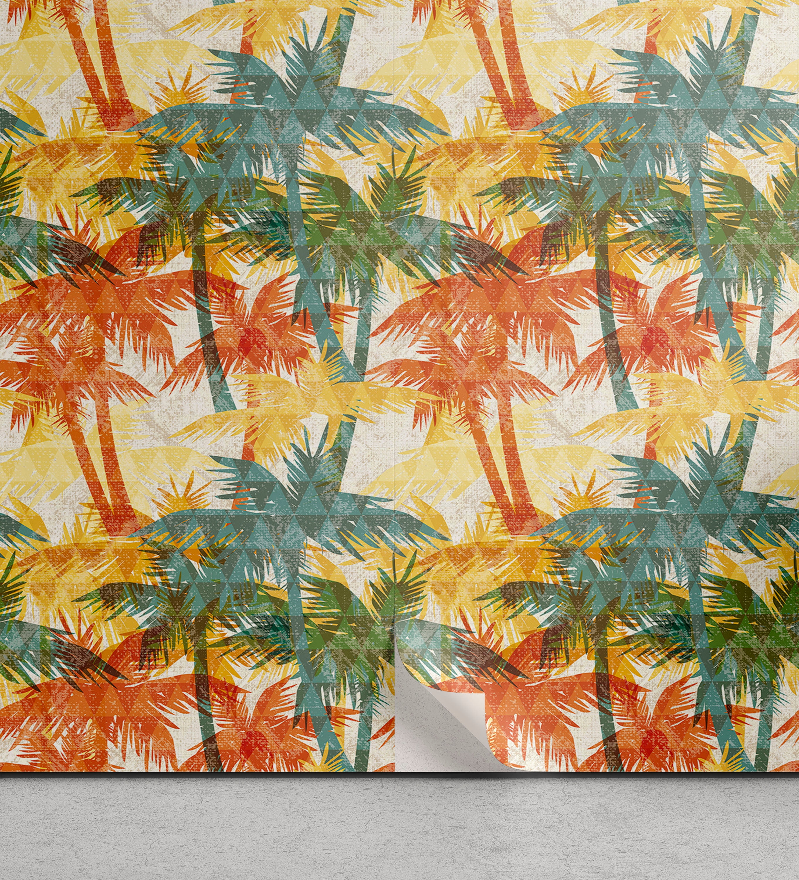 Ambesonne Palm Trees Peel & Stick Wallpaper for Home, Tropical Summer ...