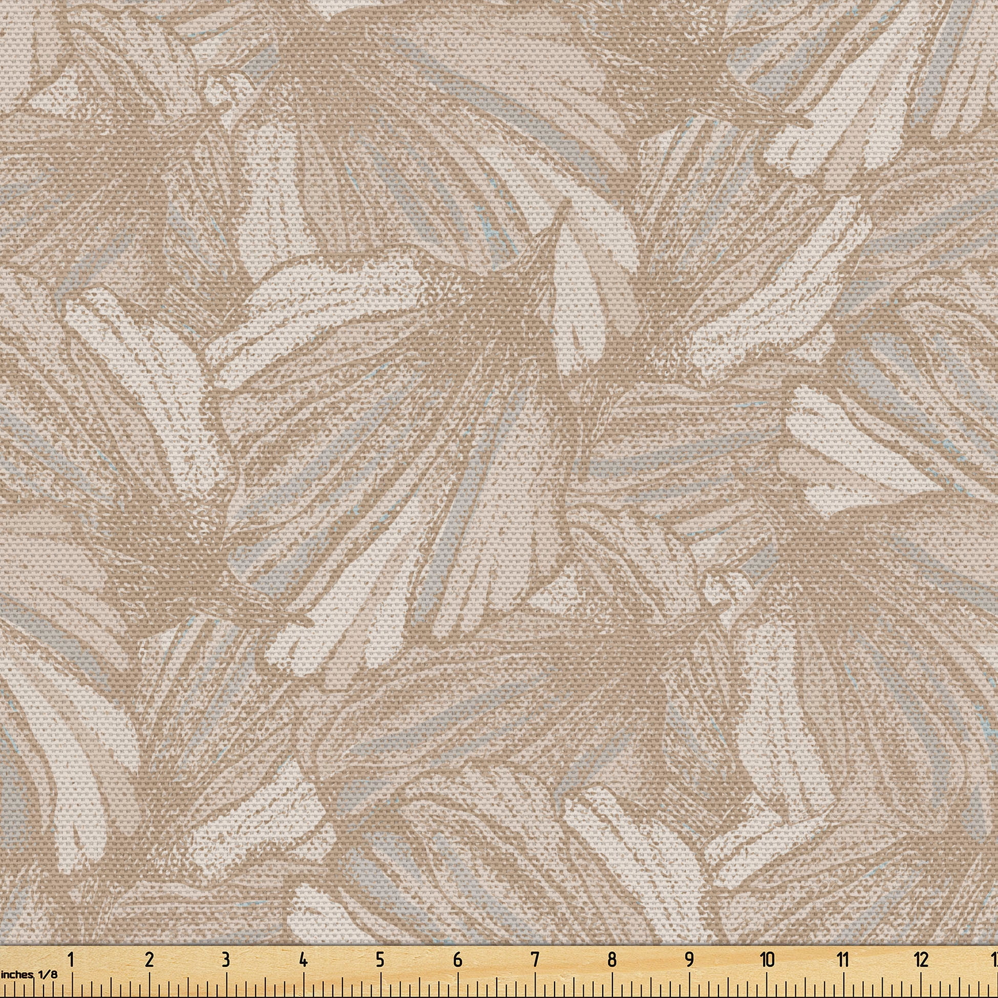 Ambesonne Pastel Fabric by the Yard Upholstery, Romantic Summer Forest ...