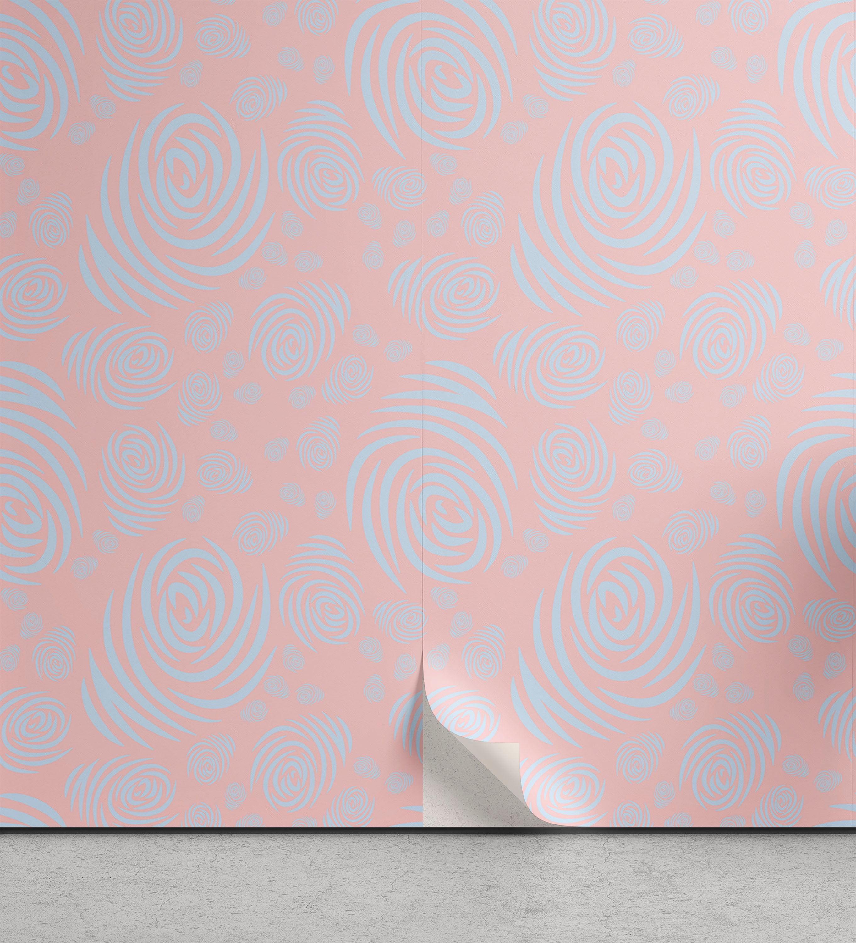 Ambesonne, Pastel Peel & Stick Wallpaper for Home, Modern Soft Abstract ...