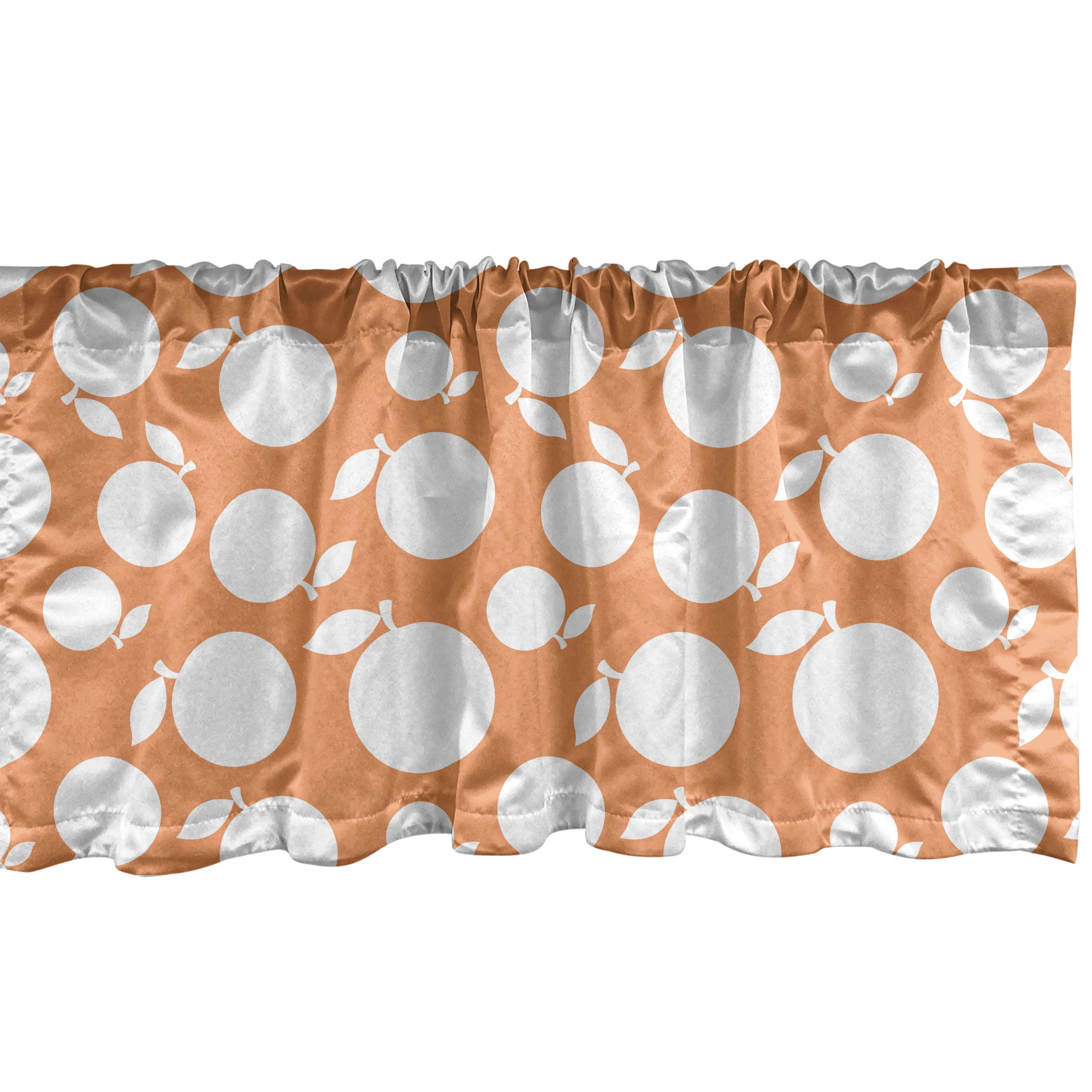 Ambesonne Peach Window Valance, Tasty Delicious Snacks, 54" X 12", Pale ...