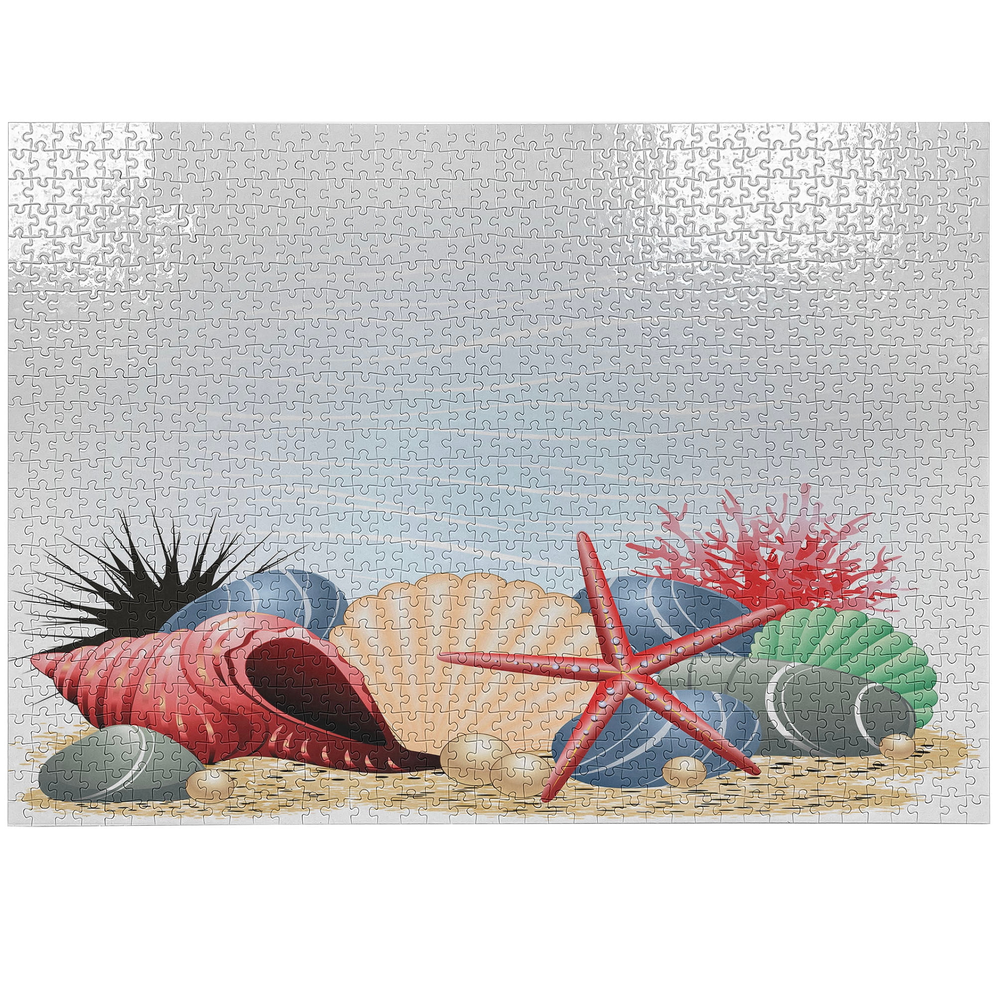Ambesonne Pearls Jigsaw Puzzle, Summertime Seaside Pearl, Heirloom ...