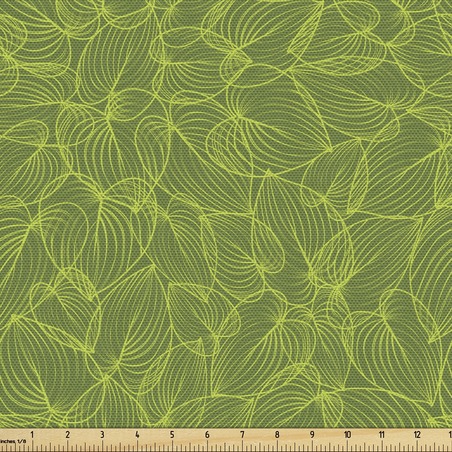 Ambesonne Philodendron Fabric by the Yard Upholstery, Nature Leaves ...
