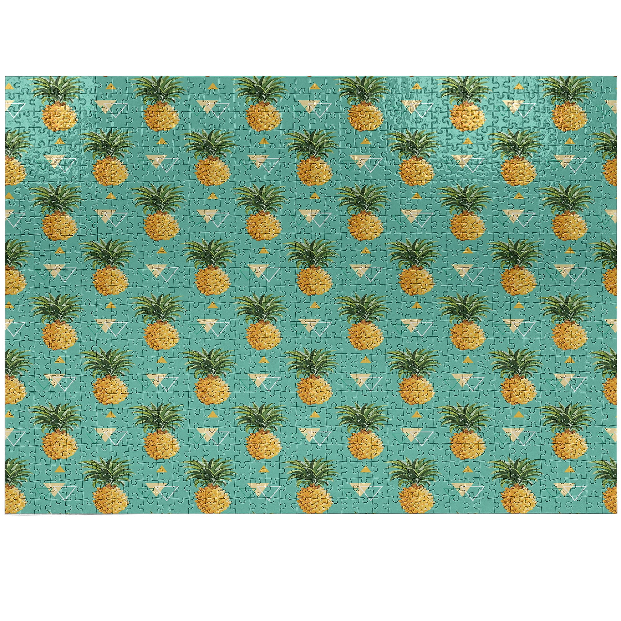 Ambesonne Pineapple Jigsaw Puzzle Durable Cardboard, Hipster Fruits ...