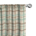 Ambesonne Plaid Curtains, Scottish Country Tartan, Pair of 28"x95 ...