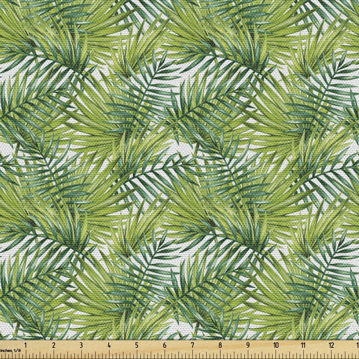 Ambesonne Plant Fabric by the Yard Upholstery, Colorful Illustration ...