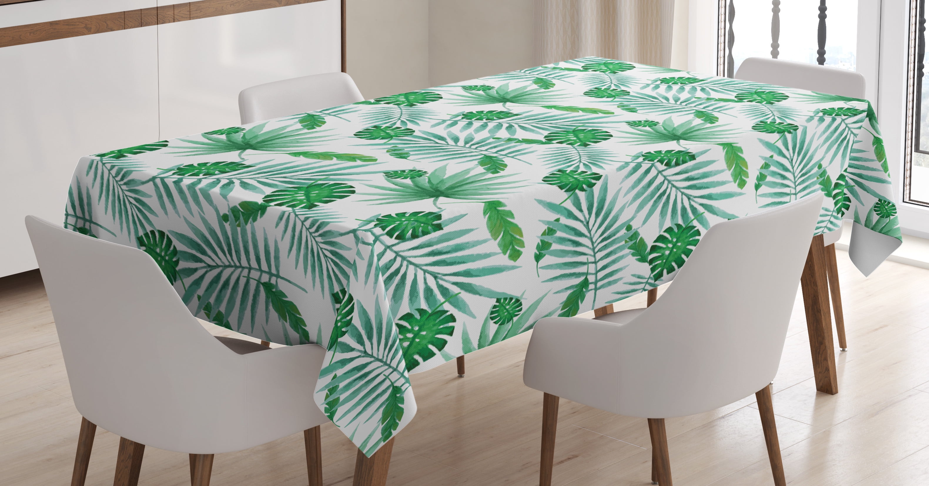 Ambesonne Polynesian Tablecloth Rectangular Table Cover, Watercolor ...