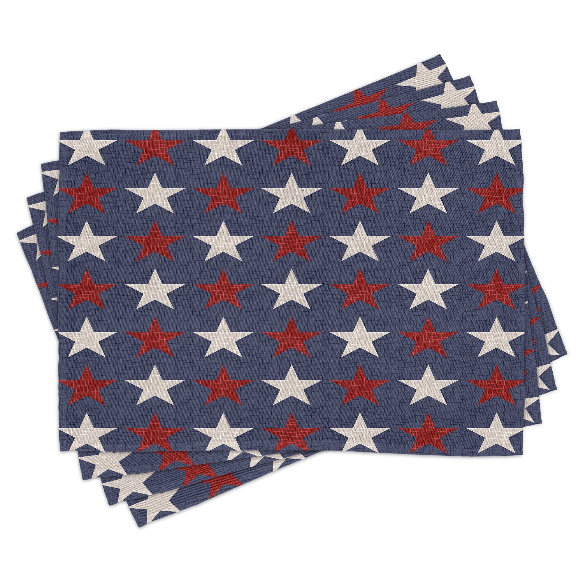 Ambesonne Prehistoric Country Place Mats Set of 4, US Freedom, Standard ...