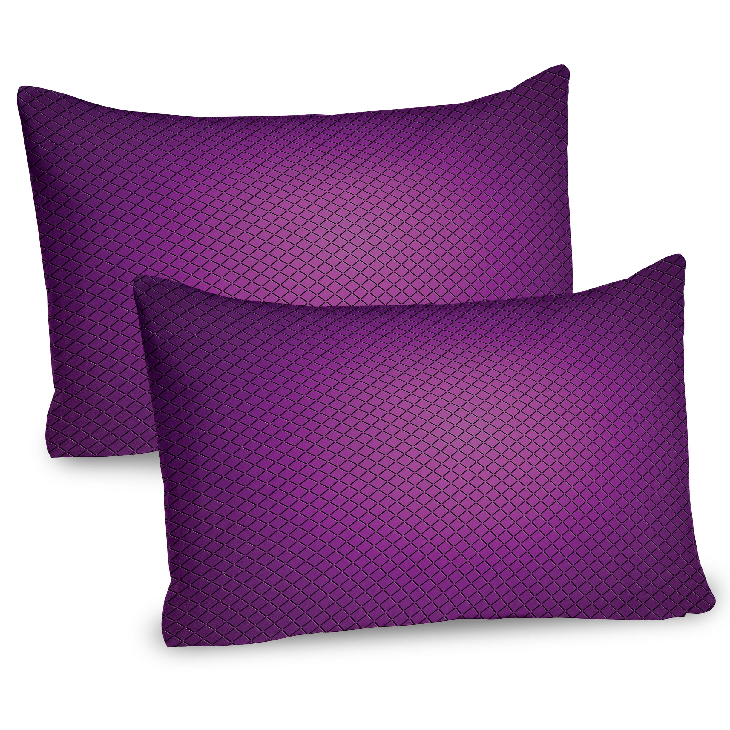 Ambesonne Purple Pillow Sham 2 Pack, Abstract Style Modern, 30"x20 ...