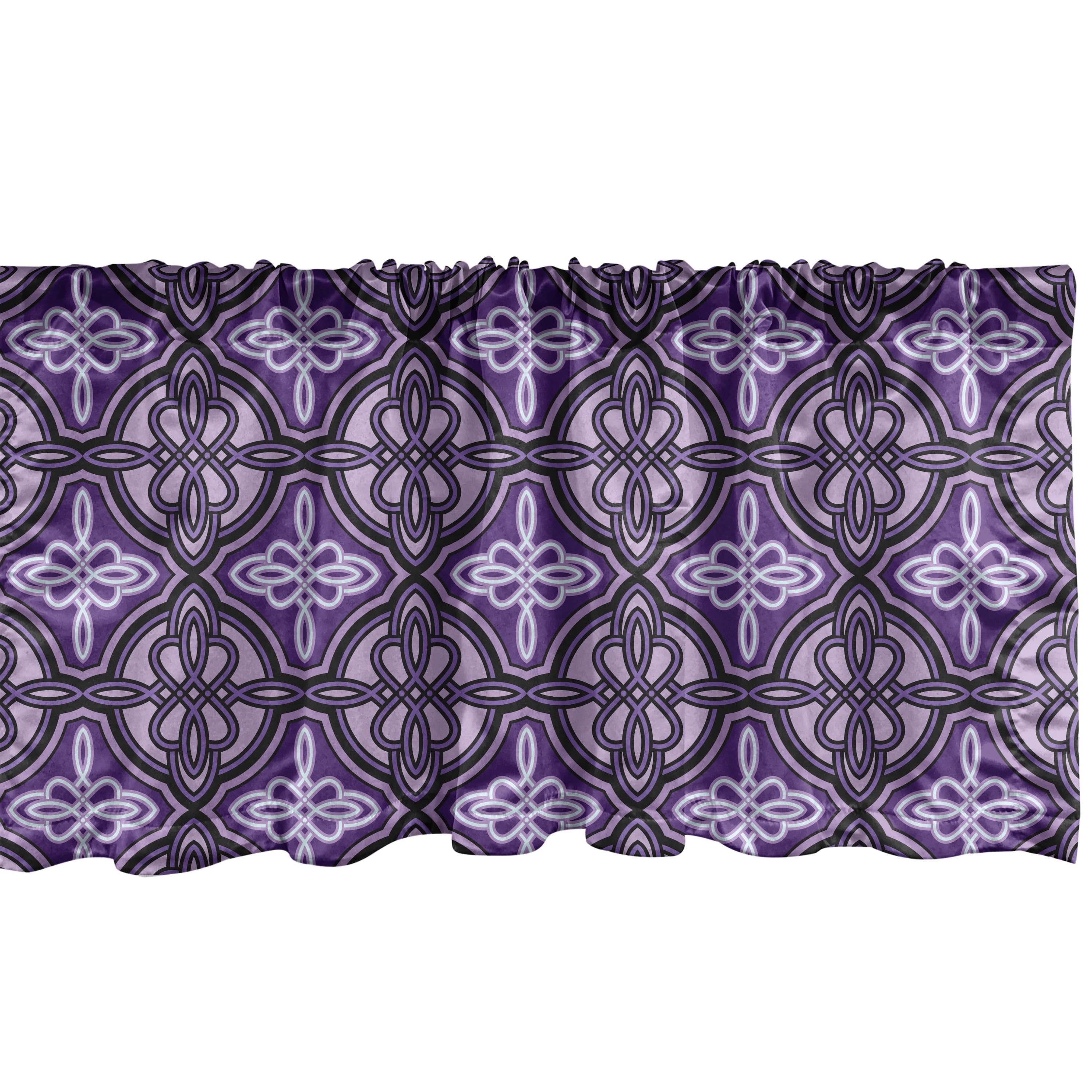 Ambesonne Purple Window Valance, Celtic Knot Art, 54" X 12", Violet ...