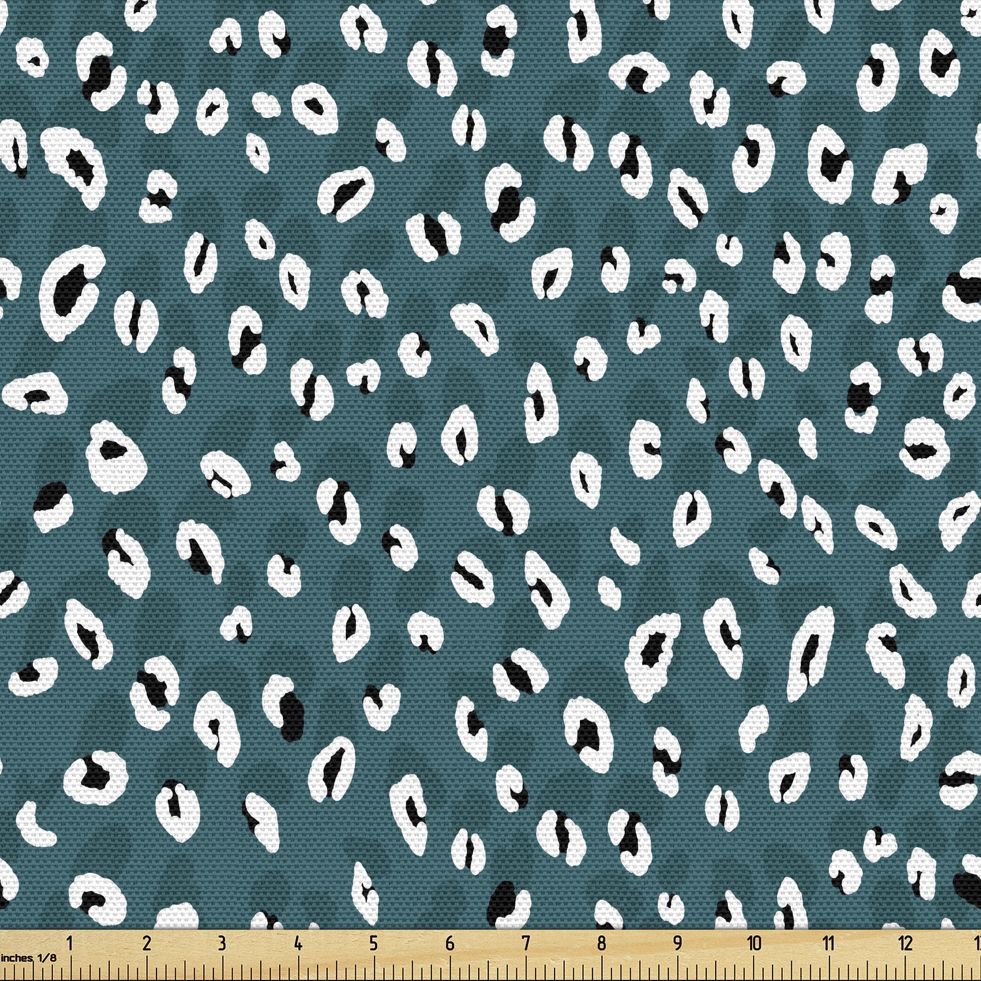 Ambesonne Retro Fabric by the Yard Upholstery, Wild Cat Skin Ornament ...