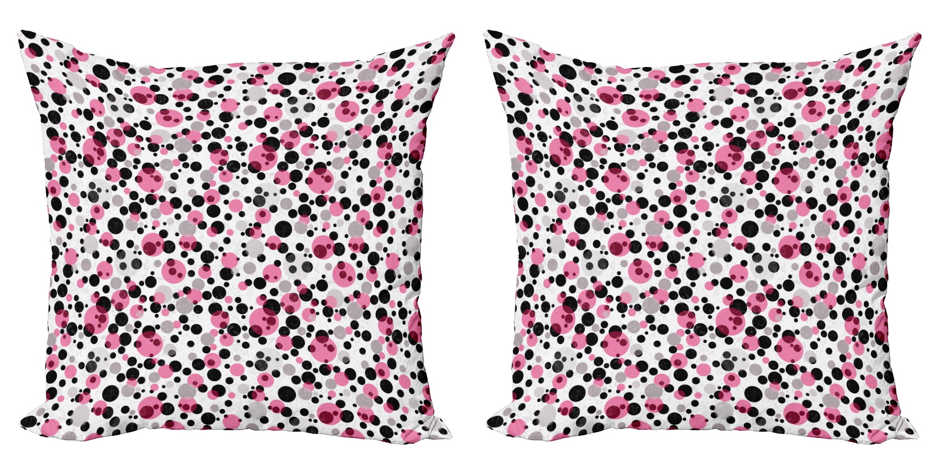 Ambesonne Retro Throw Pillow Cover 2 Pack, Grunge Spotty Pattern, 24 ...