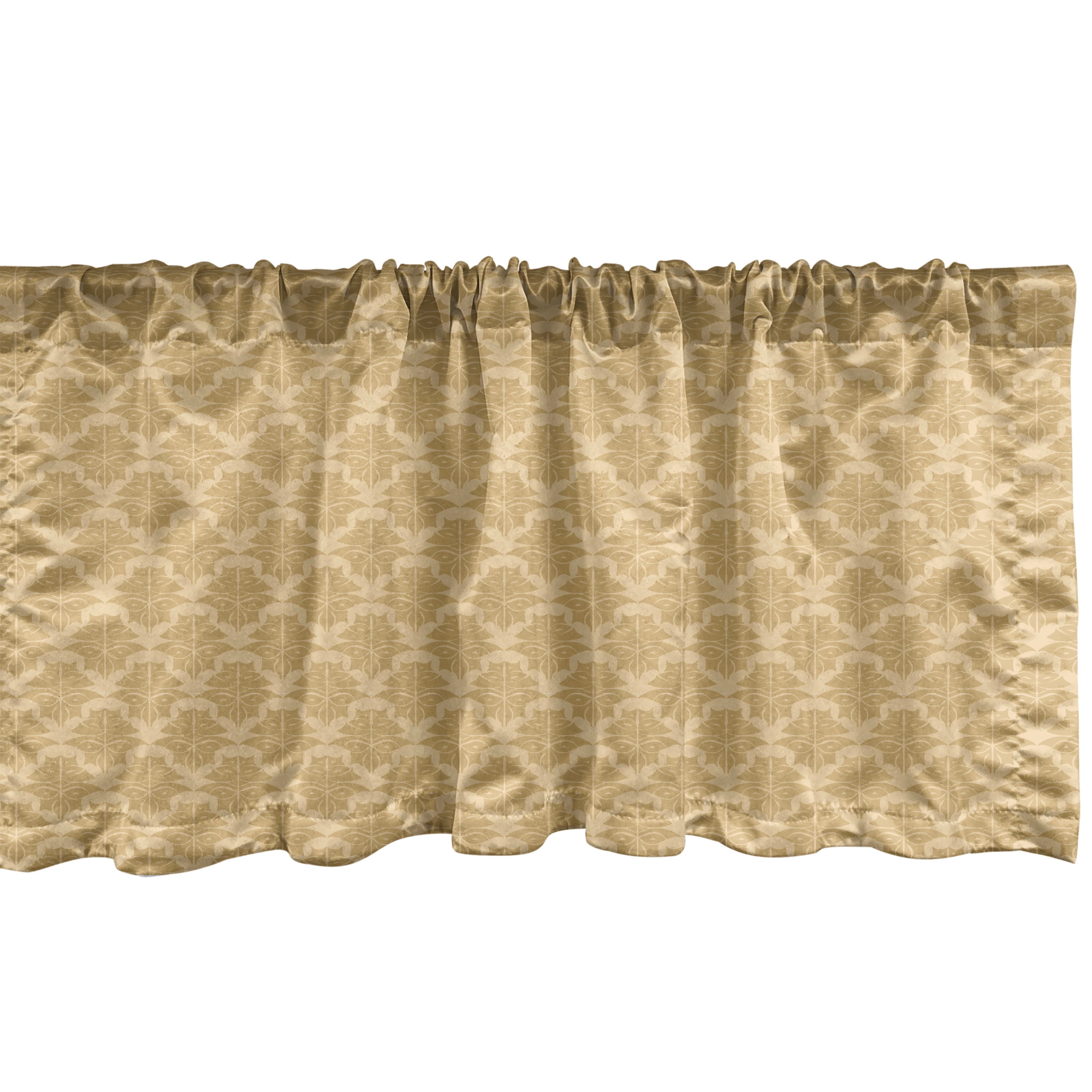 Ambesonne Retro Window Valance, Old Fashioned Damask Pattern with ...