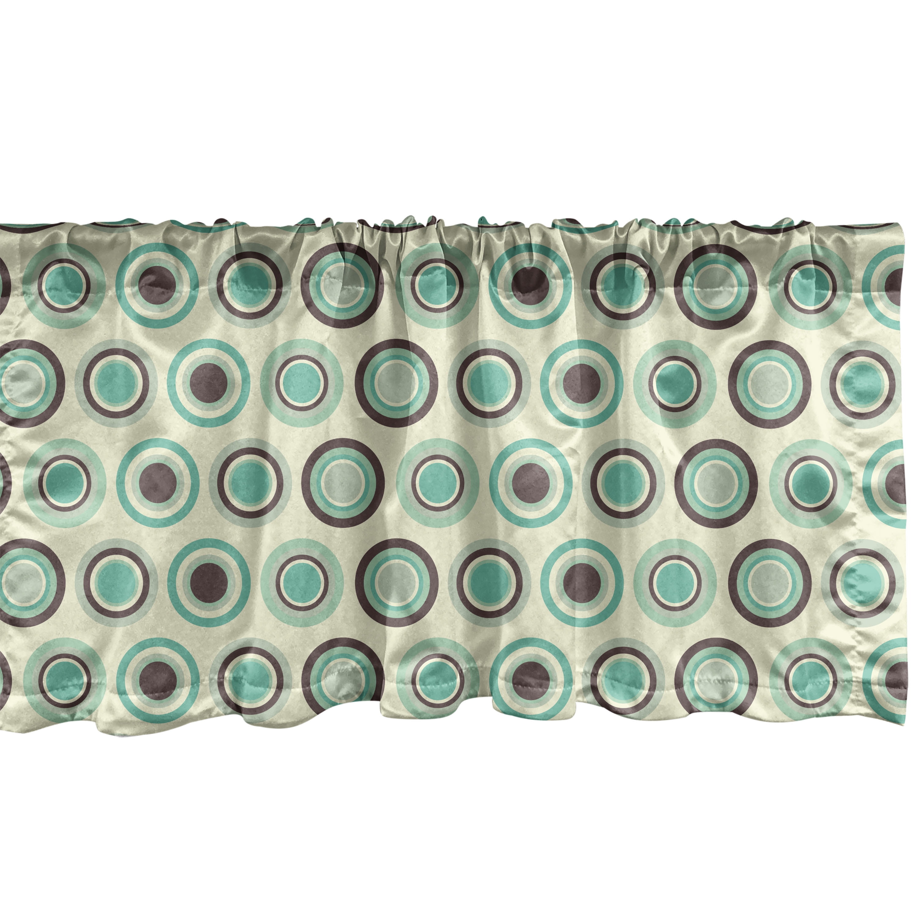 Ambesonne Retro Window Valance, Polka Dot Pastel Pattern, 54" X 12 ...