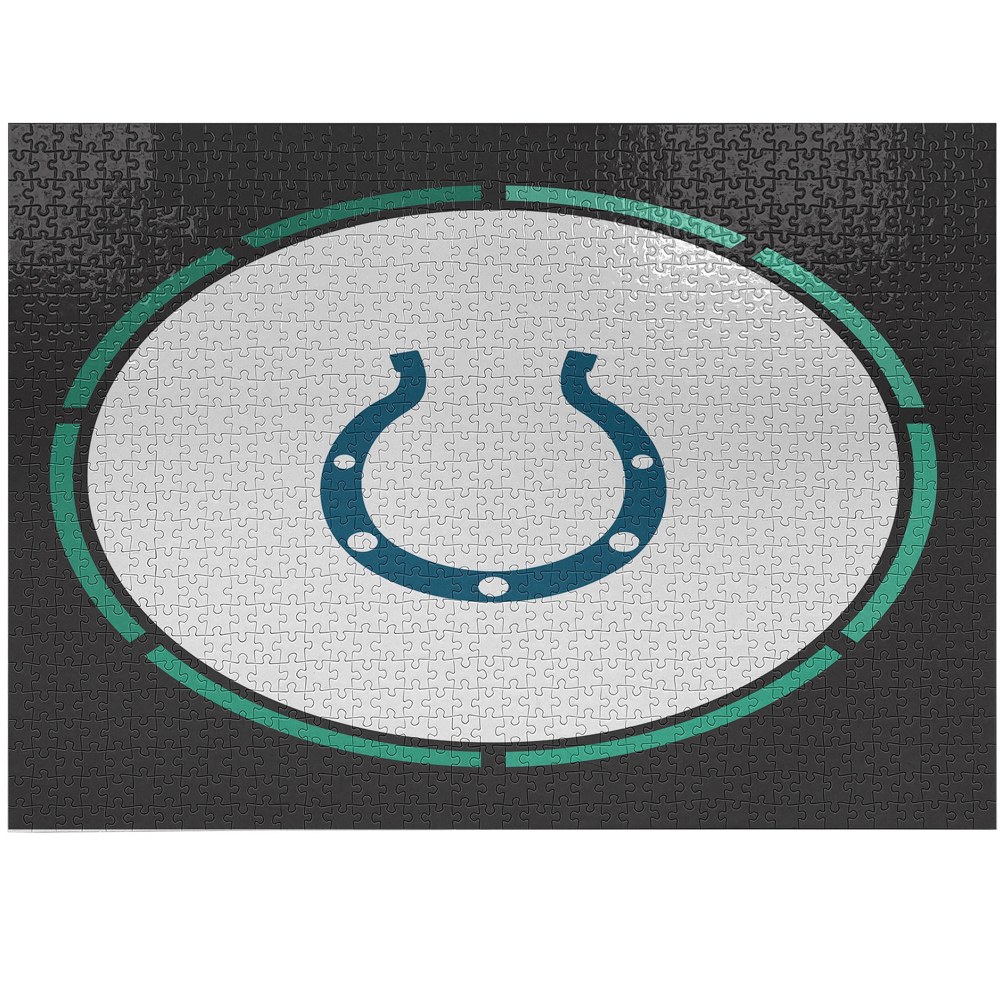 Ambesonne Rodeo Jigsaw Puzzle, Horseshoe Wild West Luck, Heirloom ...