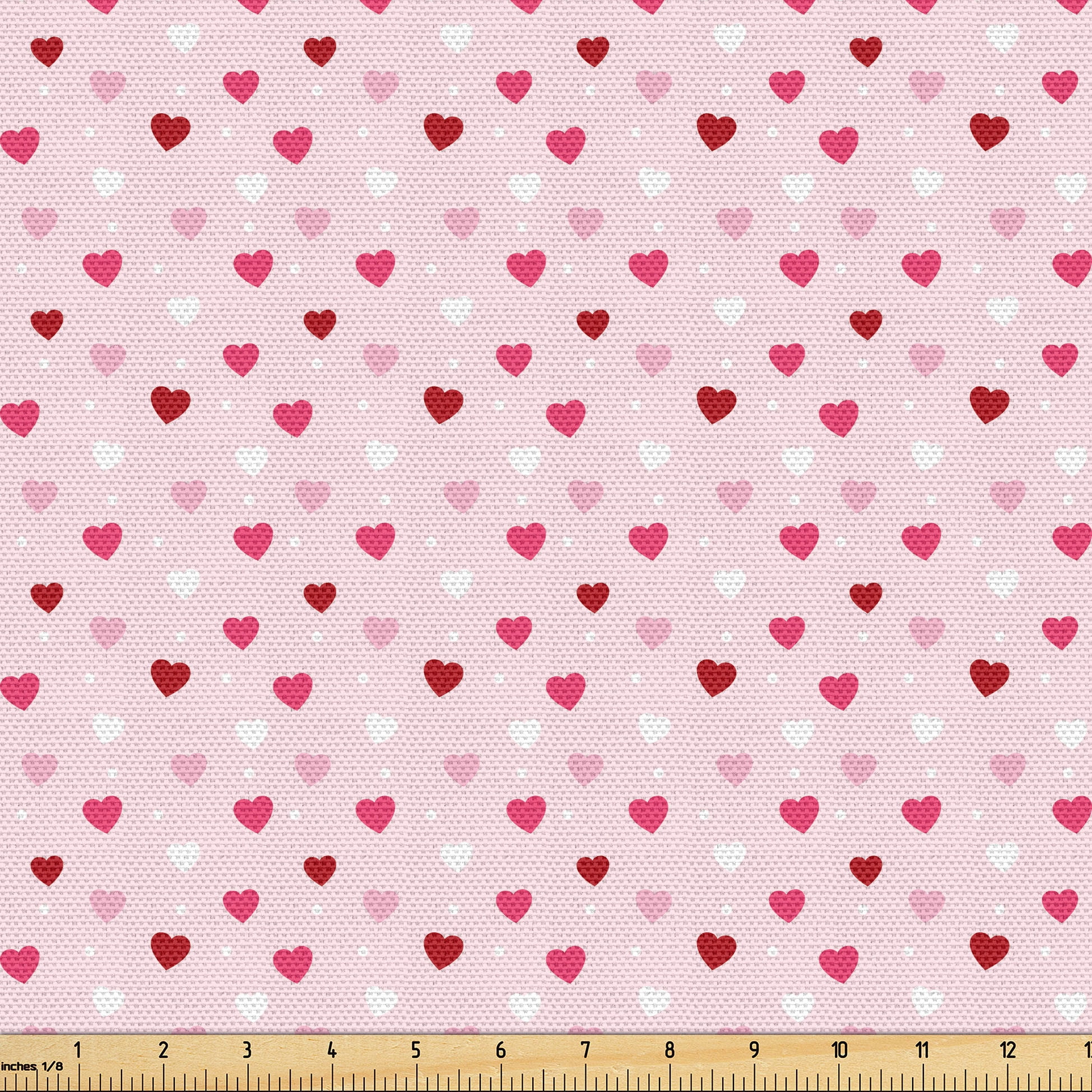 Ambesonne Romantic Fabric by the Yard Upholstery, Valentines Day Mini ...