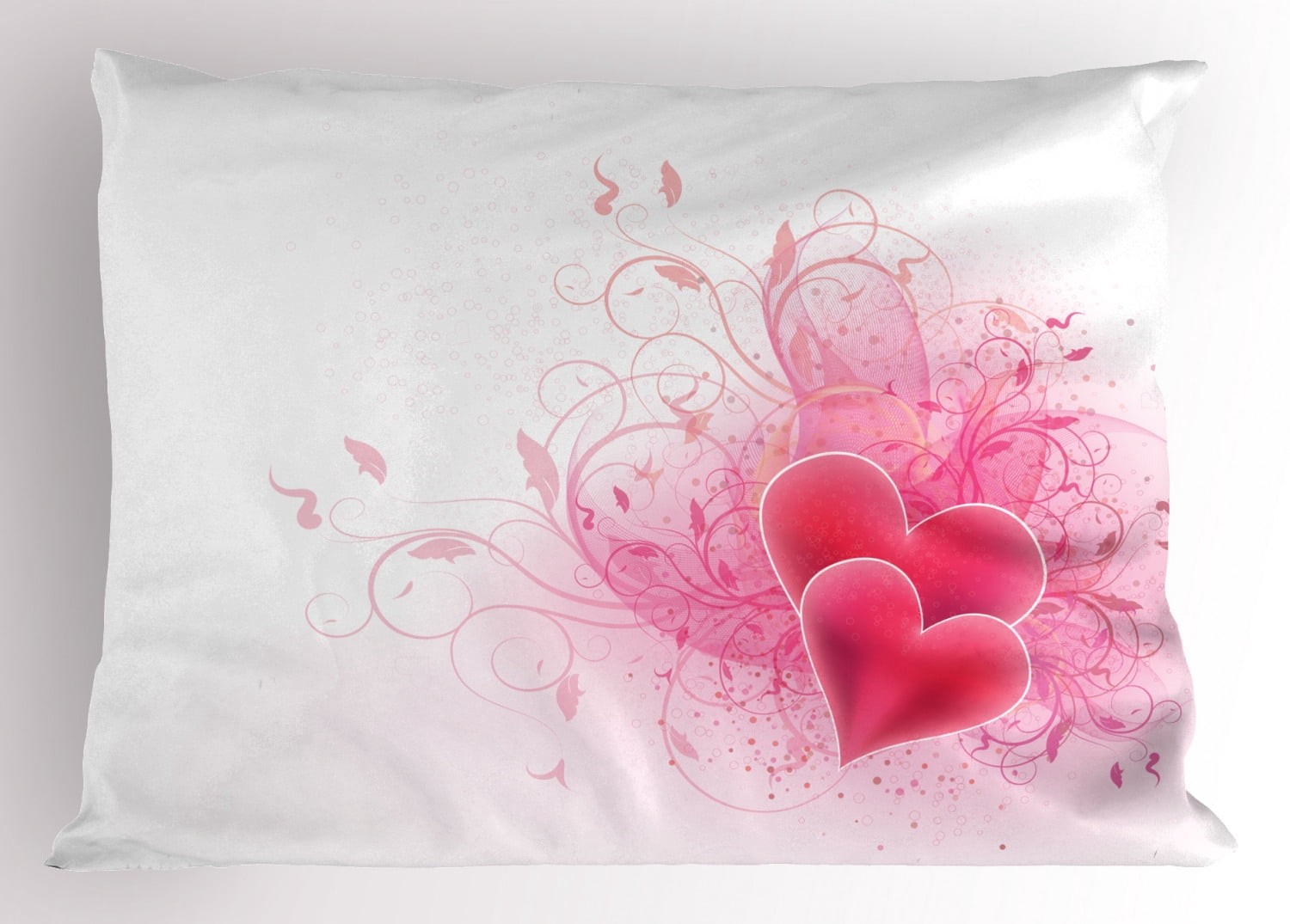 Ambesonne Romantic Pillow Sham, Floral Arrangement Romance, 36" X 20 ...