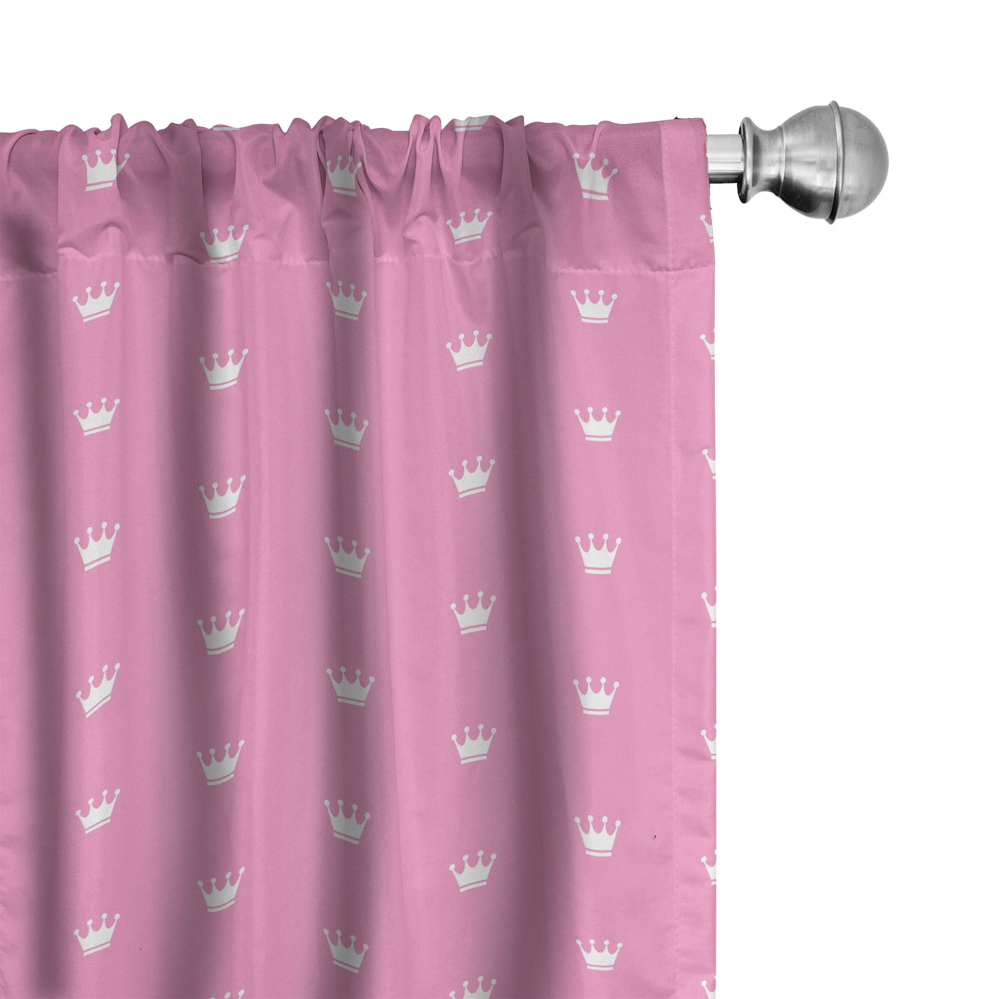 Ambesonne Royal 4-Panel Curtains, Oversimplified Crowns Pattern, 56"x95 ...